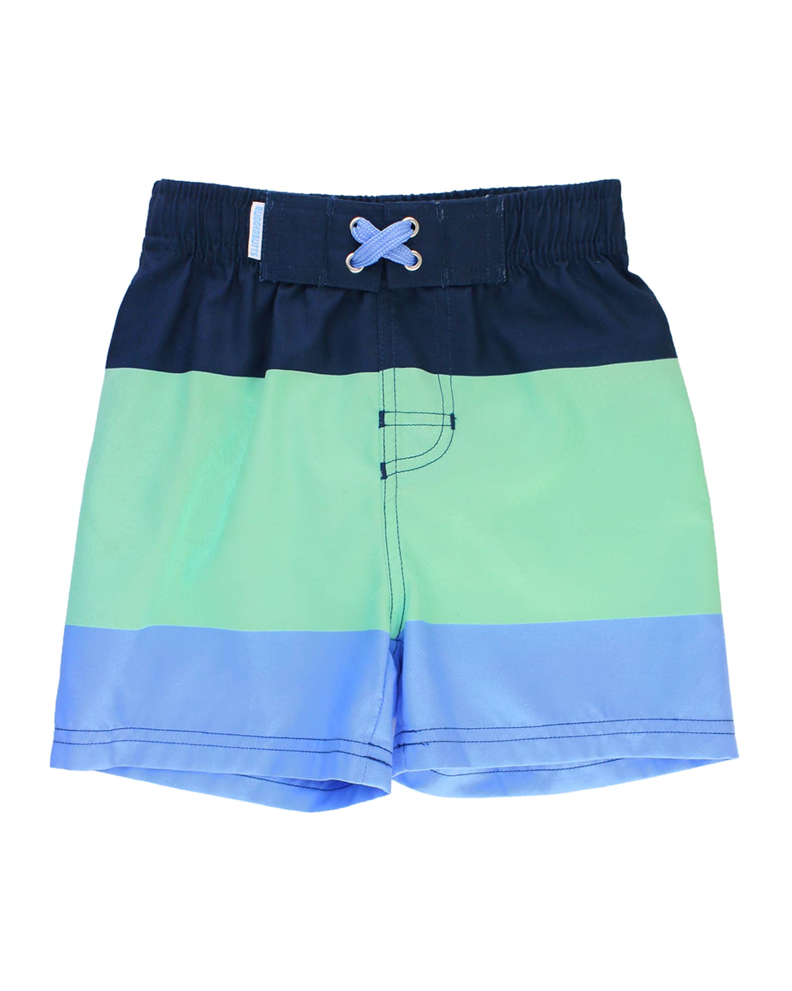 RuggedButts Boy's Rash Guard w/ Colorblock Swim Trunks, Size 3-24 ...