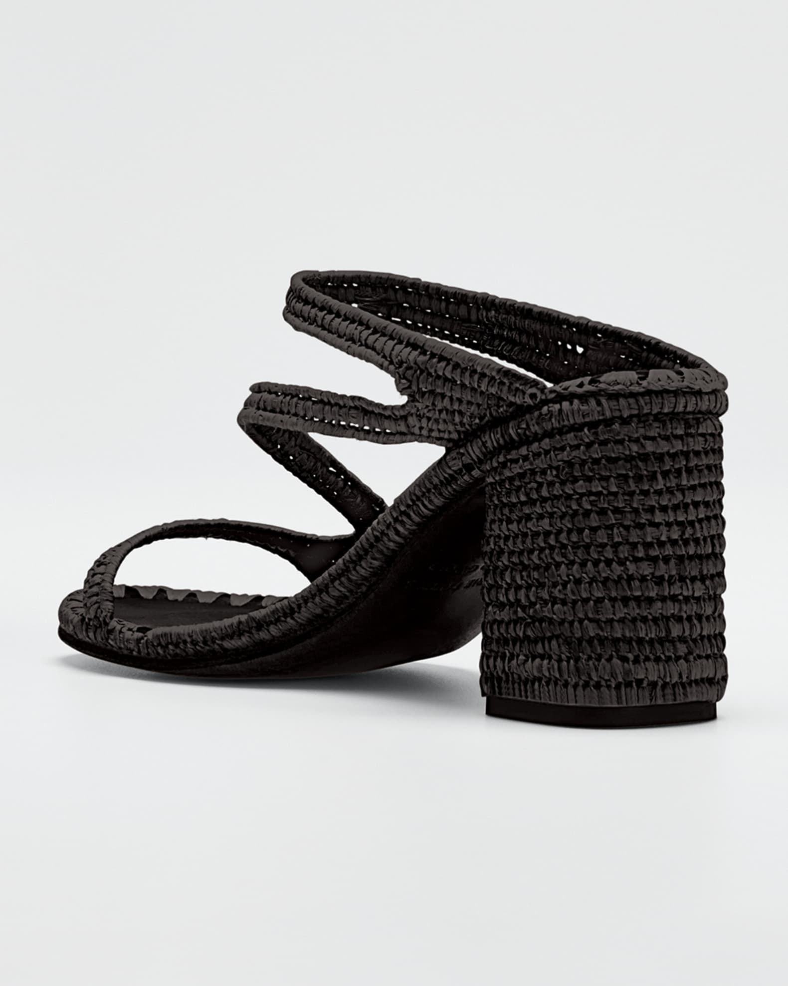 Carrie Forbes Salah Woven Raffia Sandals | Neiman Marcus
