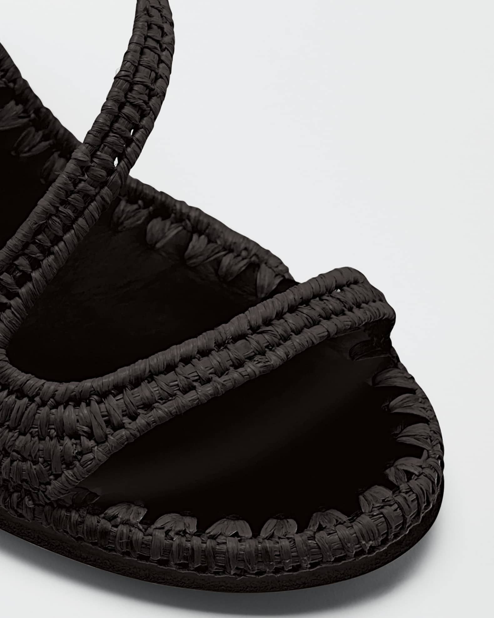 Carrie Forbes Salah Woven Raffia Sandals | Neiman Marcus