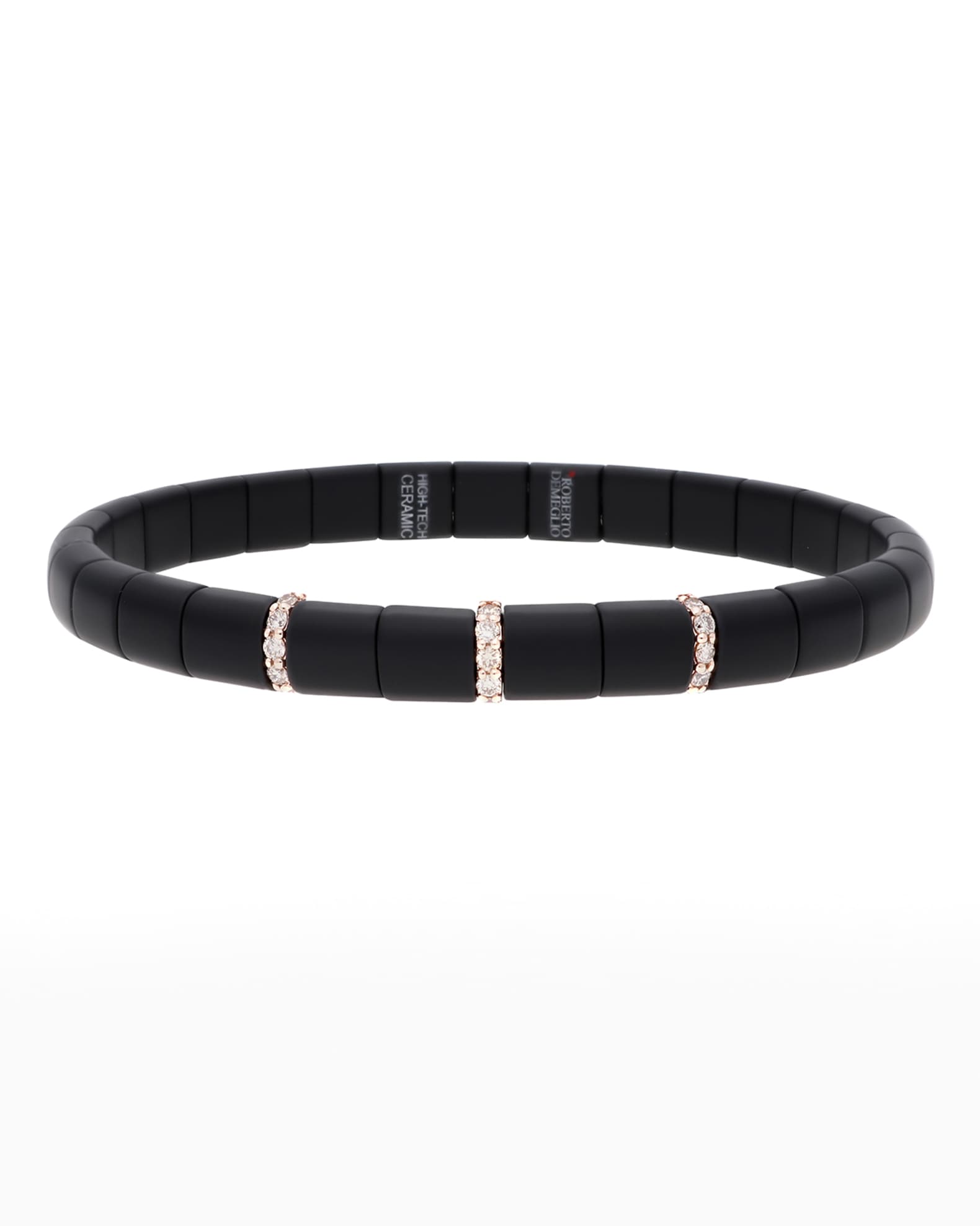 Roberto Demeglio PURA 18k Rose Gold Black Matte Ceramic with Champagne ...