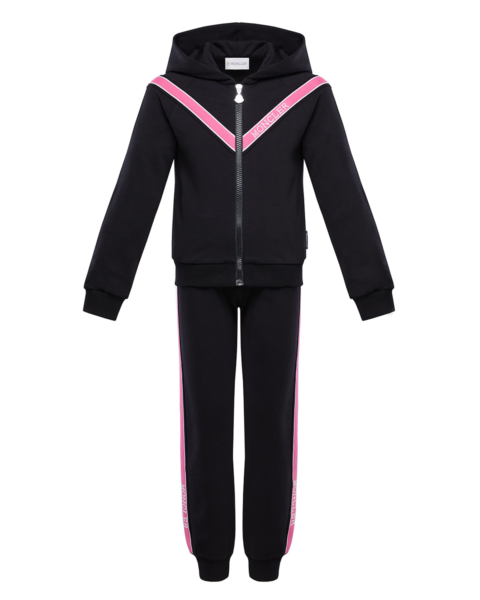 Girl's Two-Piece Jogging Set w/ Logo Taping | Neiman Marcus