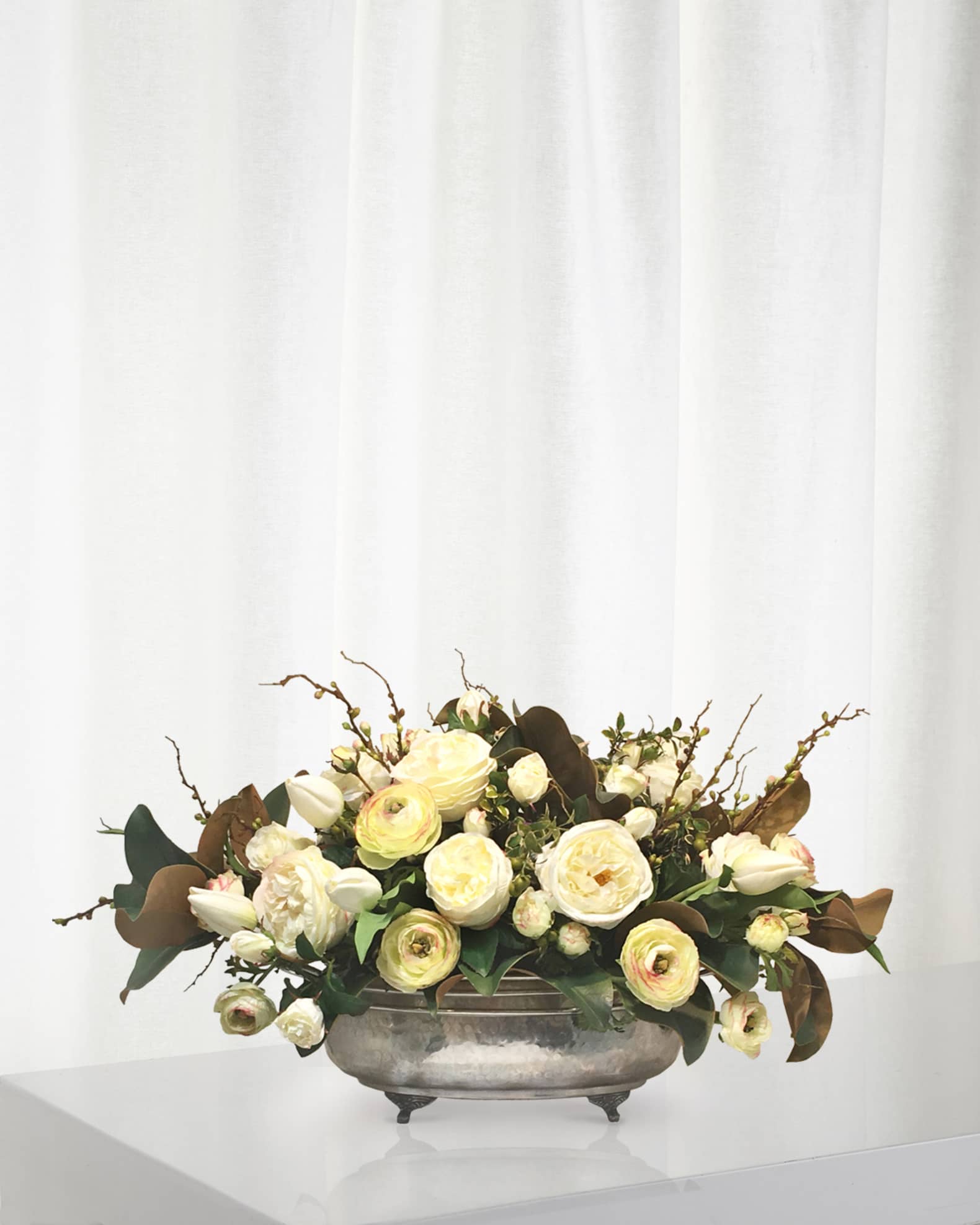 Winward Home Rose & Tulip Mix in Planter | Neiman Marcus