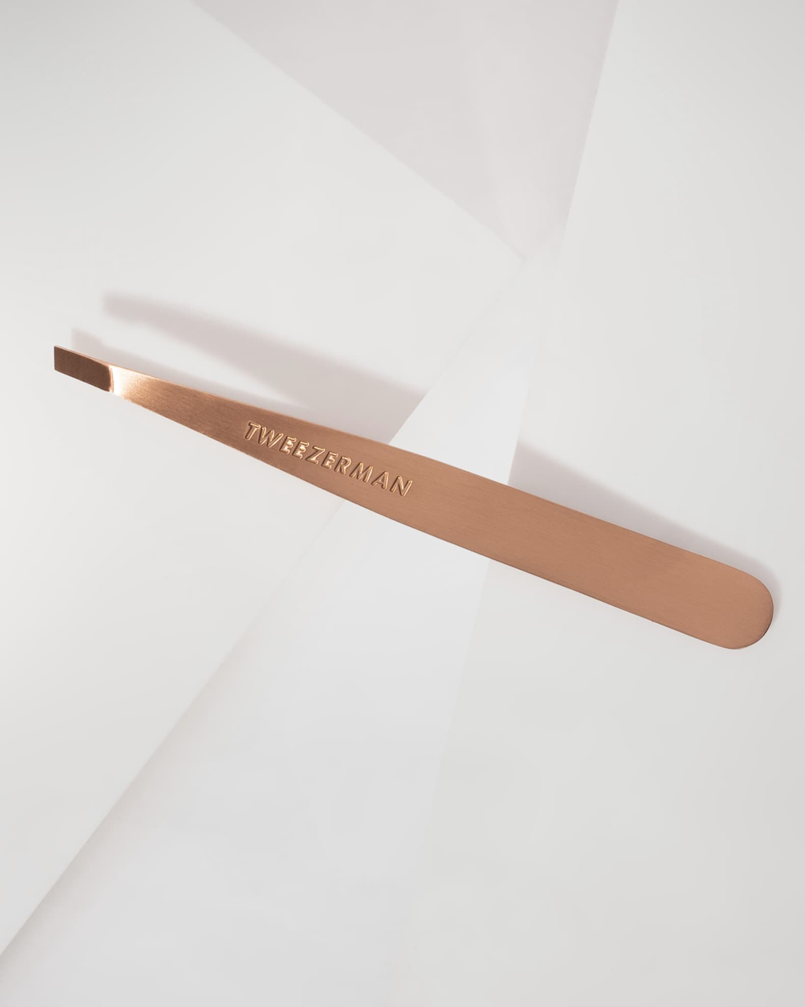 Tweezerman Rose Gold Slant Tweezer | Neiman Marcus