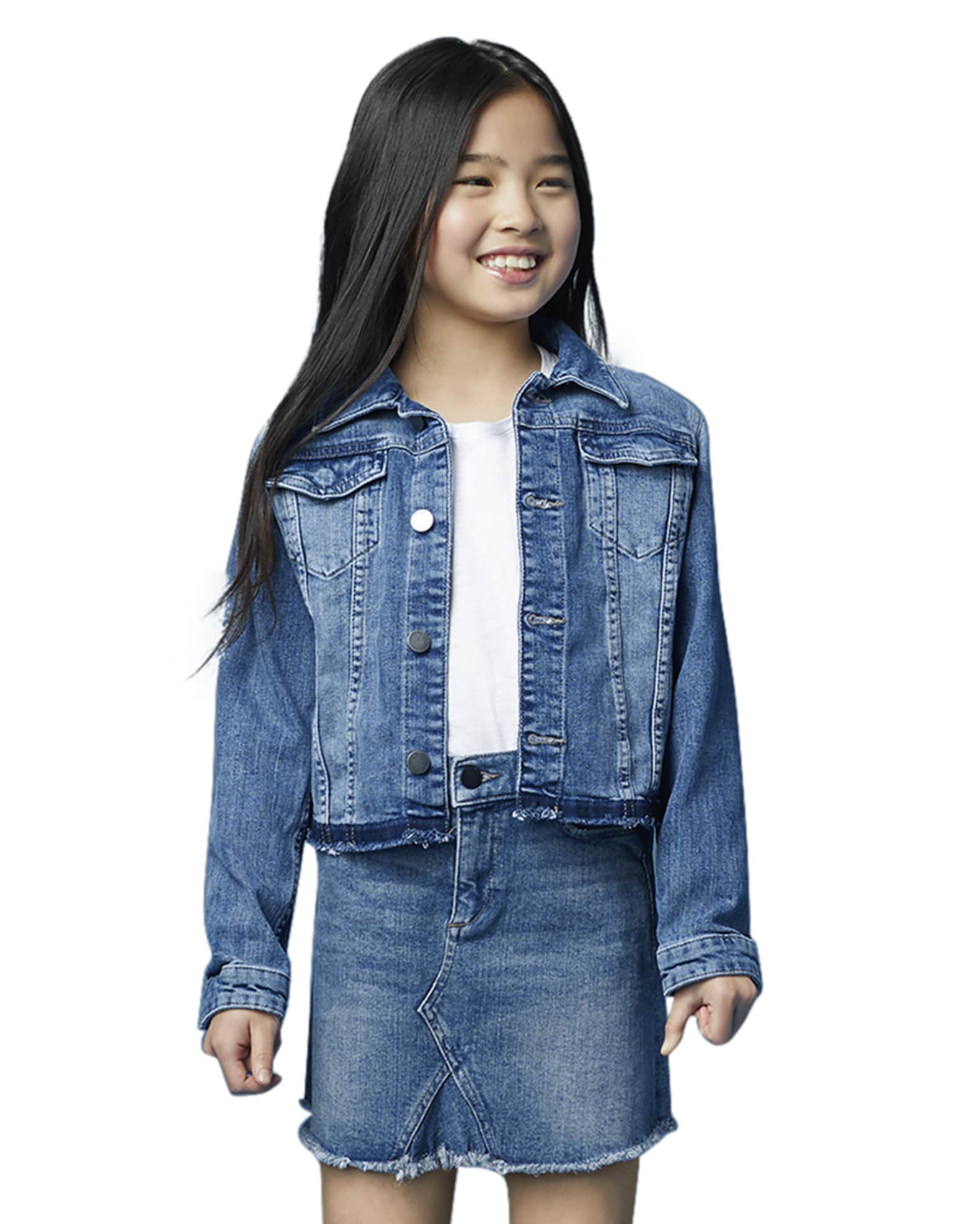 DL1961 Girl's Manning Denim Jacket, Size S-L | Neiman Marcus