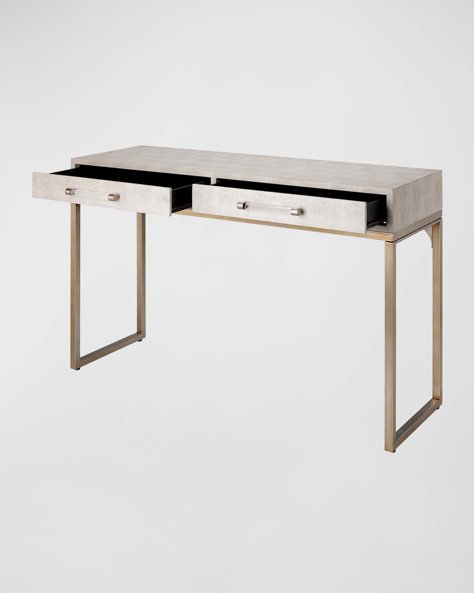 Jamie Young Kain Faux Shagreen Console Table | Neiman Marcus
