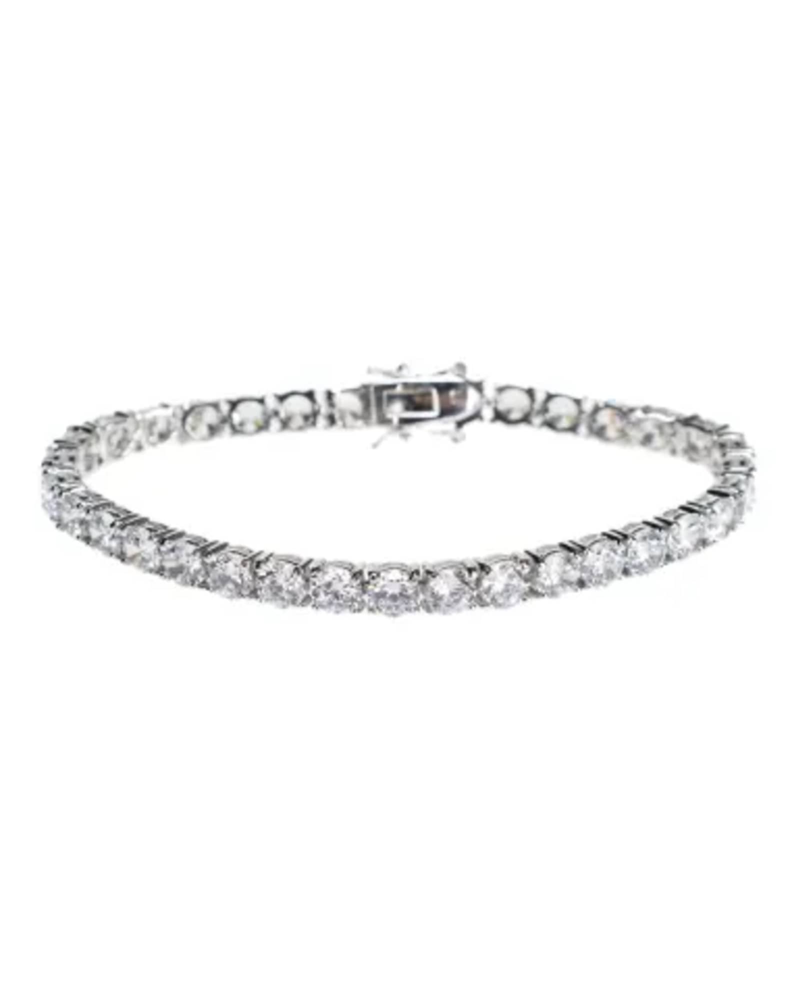 Kenneth Jay Lane Round Cubic Zirconia Tennis Bracelet Clear