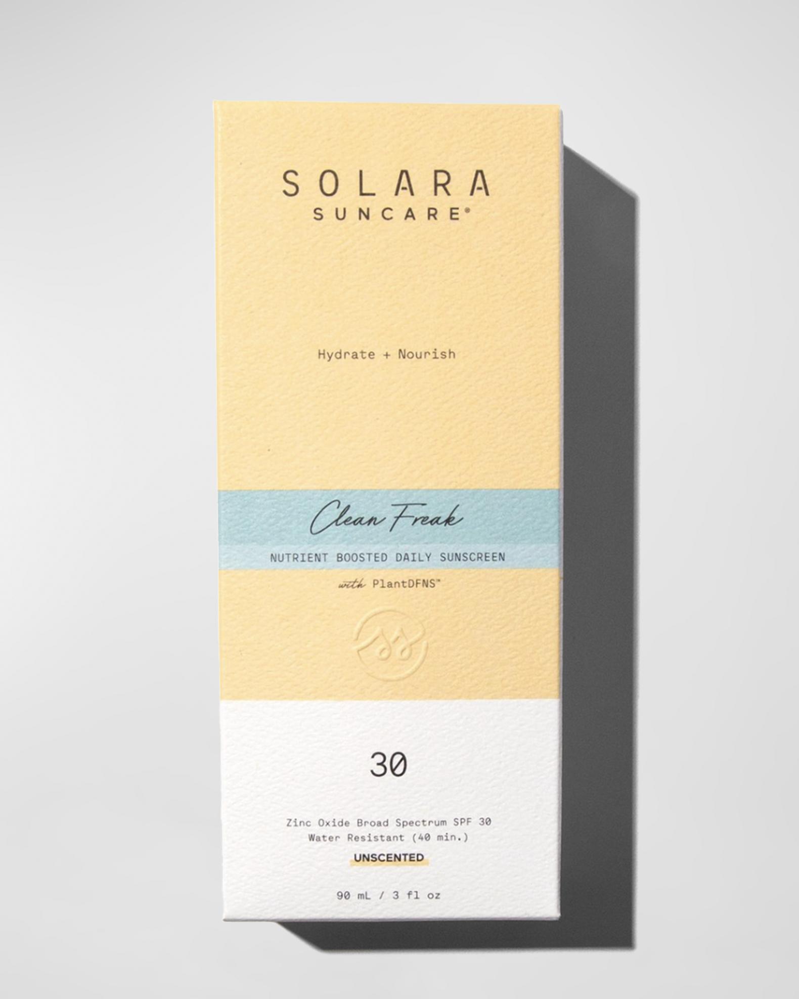 Solara Suncare Clean Freak Sunscreen Moisturizer - Unscented, 3 oz ...