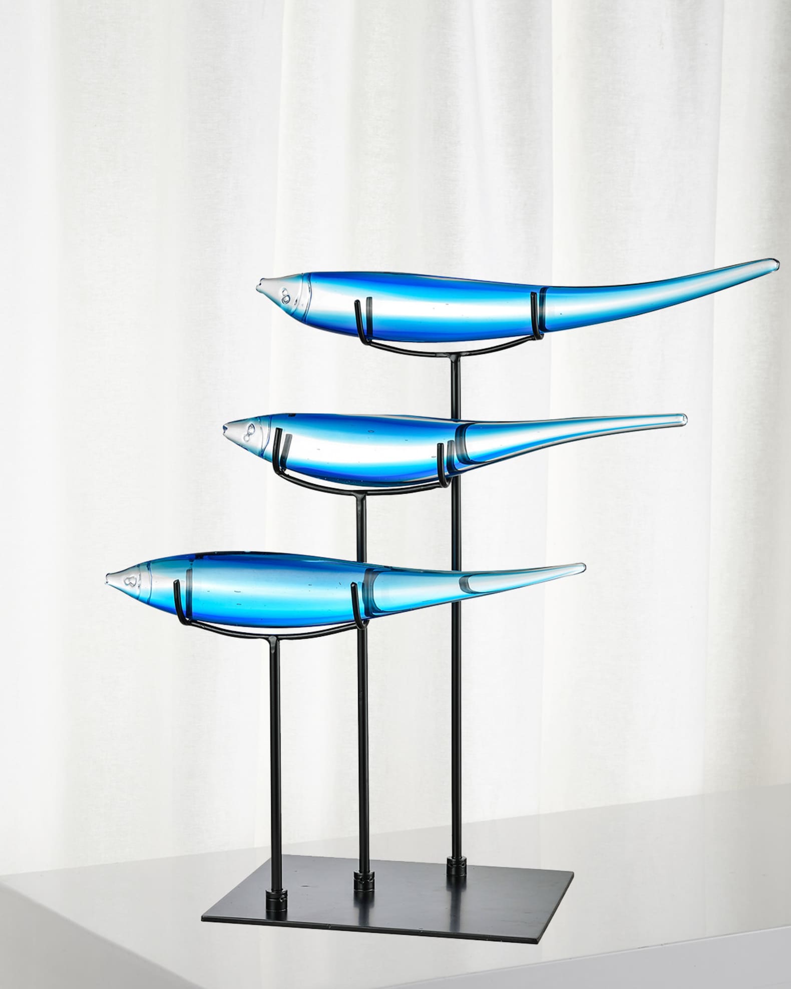 Dale Tiffany Art Glass Fish Figurine Sculpture with Stand | Neiman Marcus