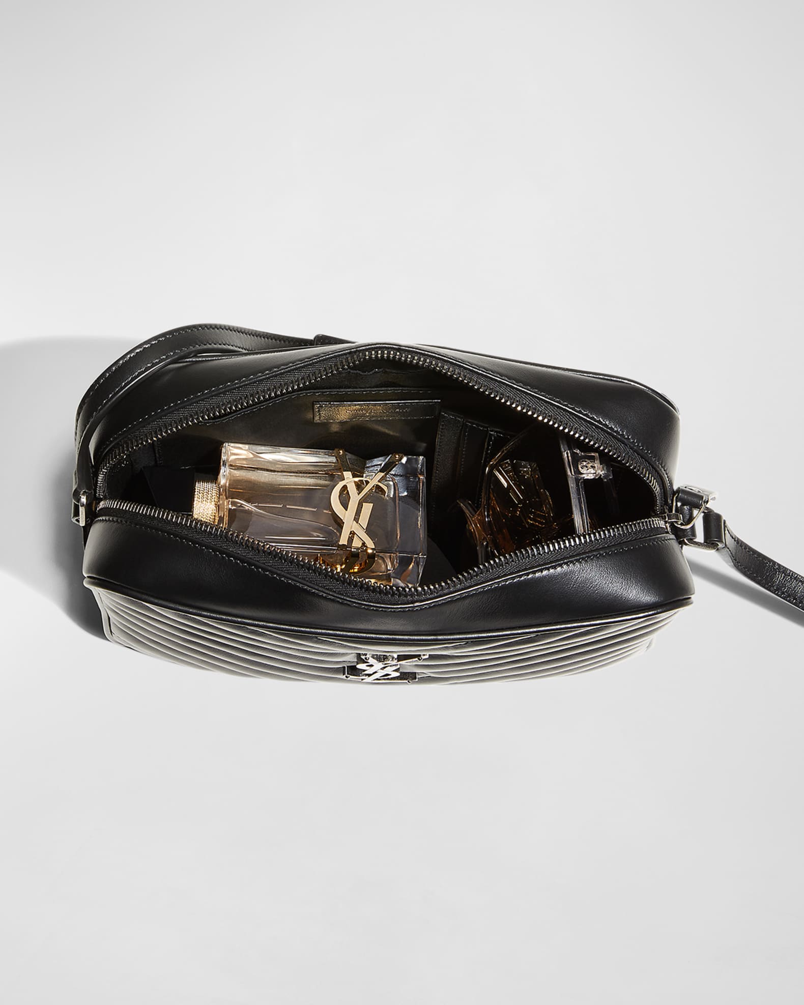 Saint Laurent Lou Medium YSL Monogram Calfskin Camera Crossbody Bag ...