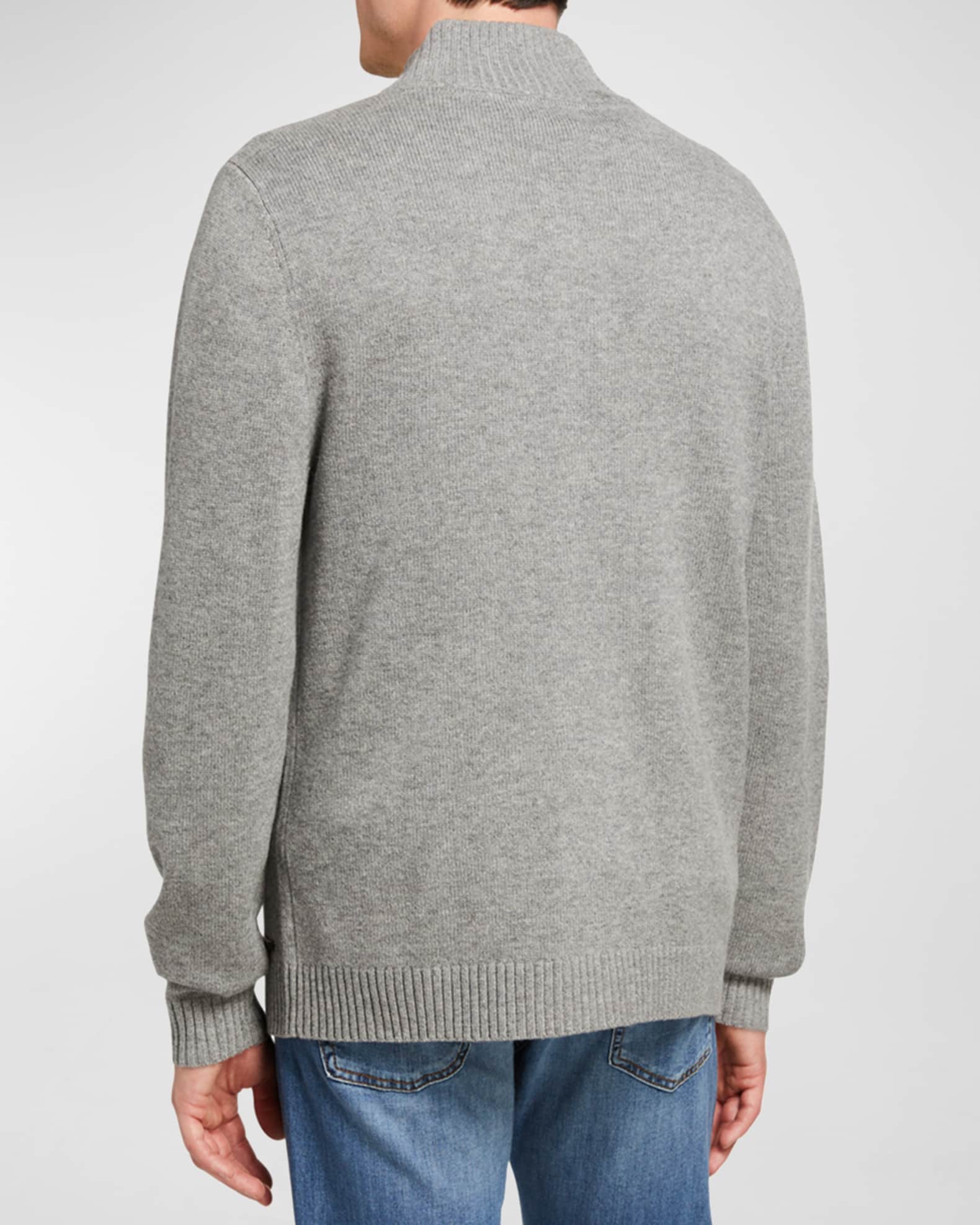Fisher + Baker Men's Palmer Stand-Collar Cardigan | Neiman Marcus