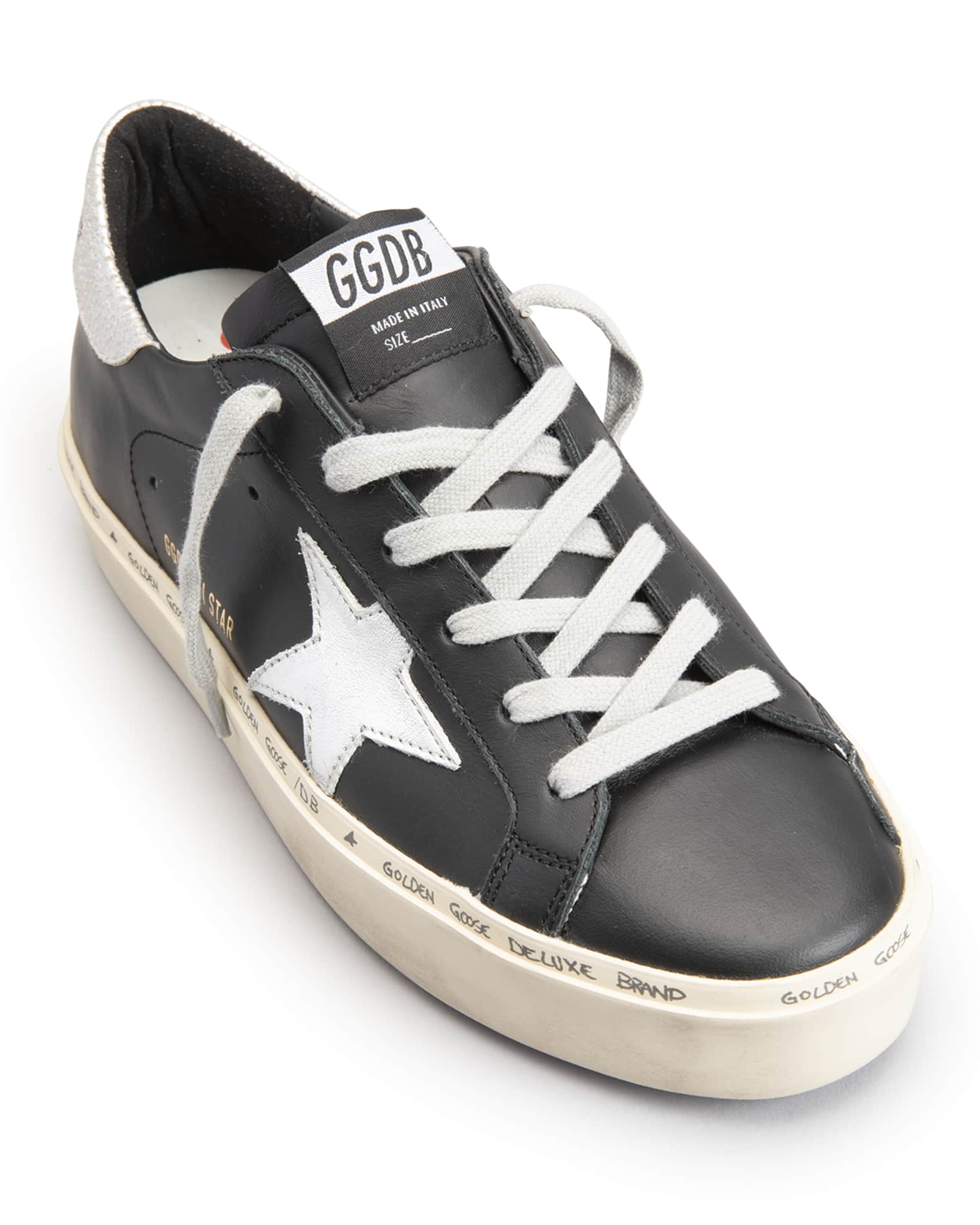 Golden Goose Hi Star Leather Low-Top Sneakers | Neiman Marcus