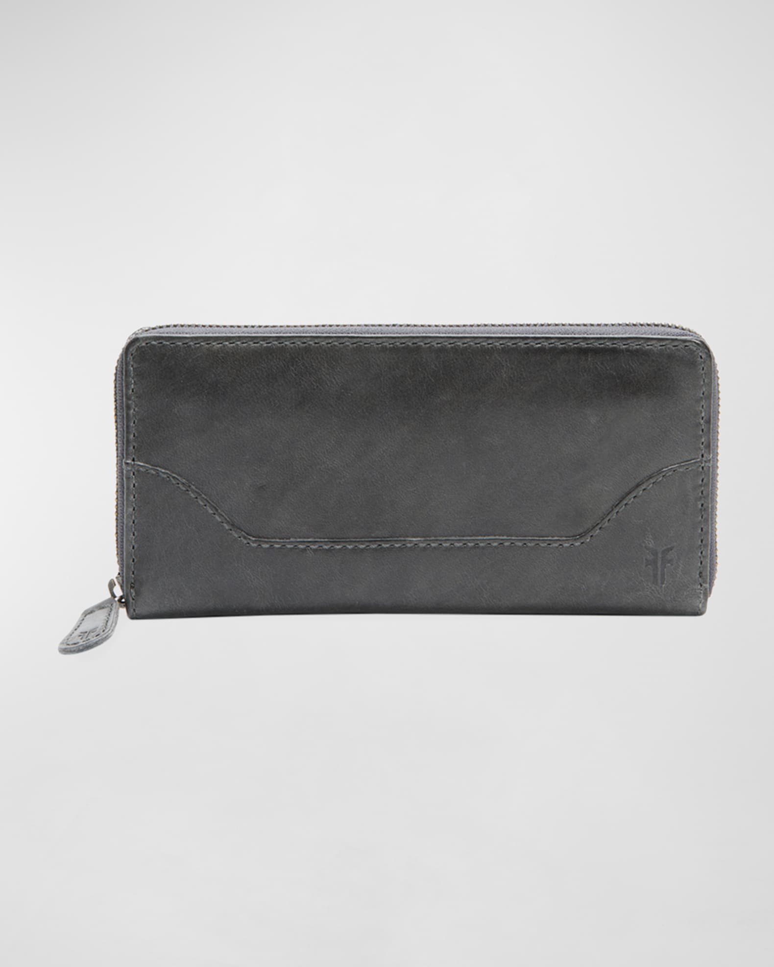 Frye Melissa Antique Leather Zip Wallet | Neiman Marcus