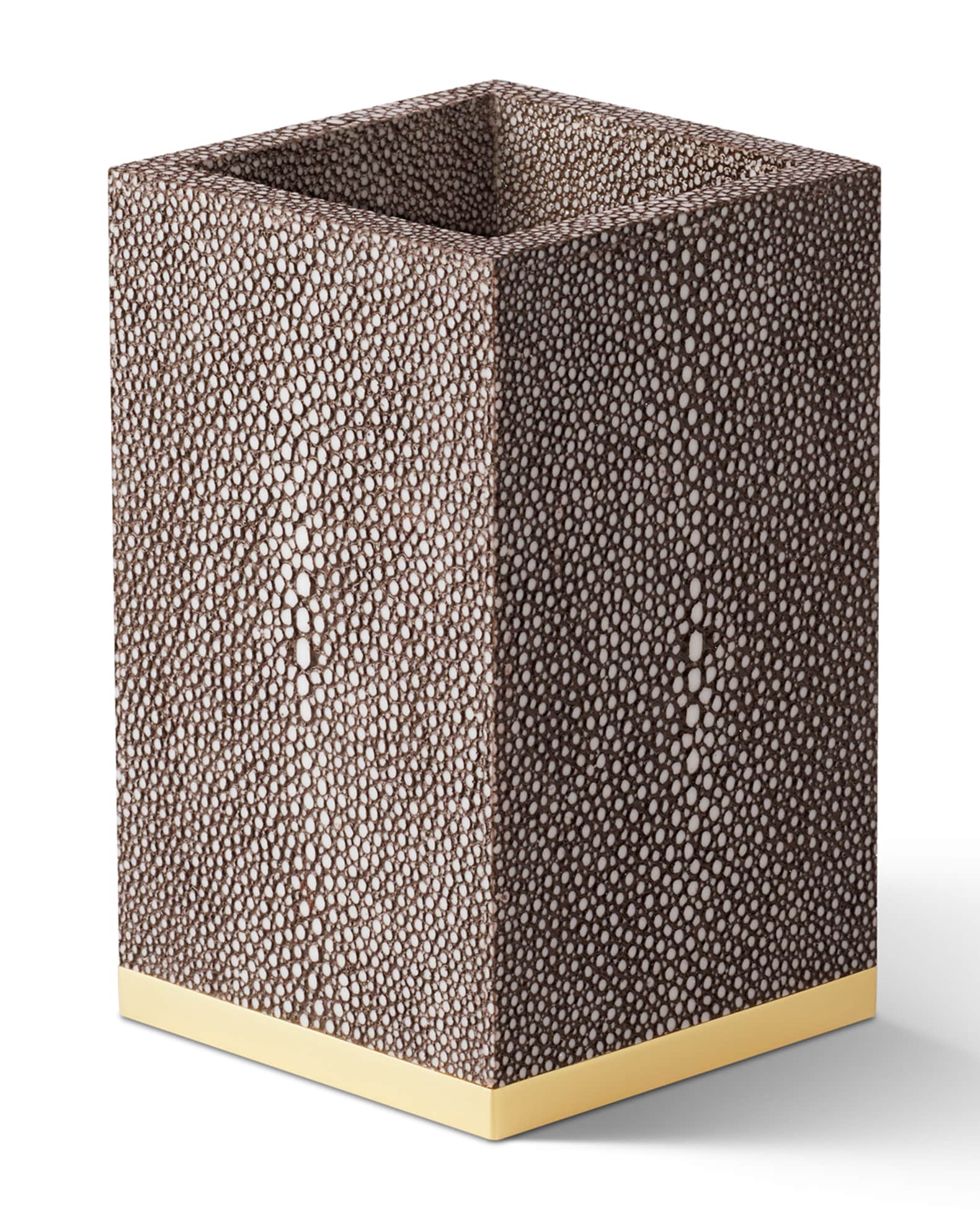 AERIN Faux Shagreen Pencil Cup | Neiman Marcus