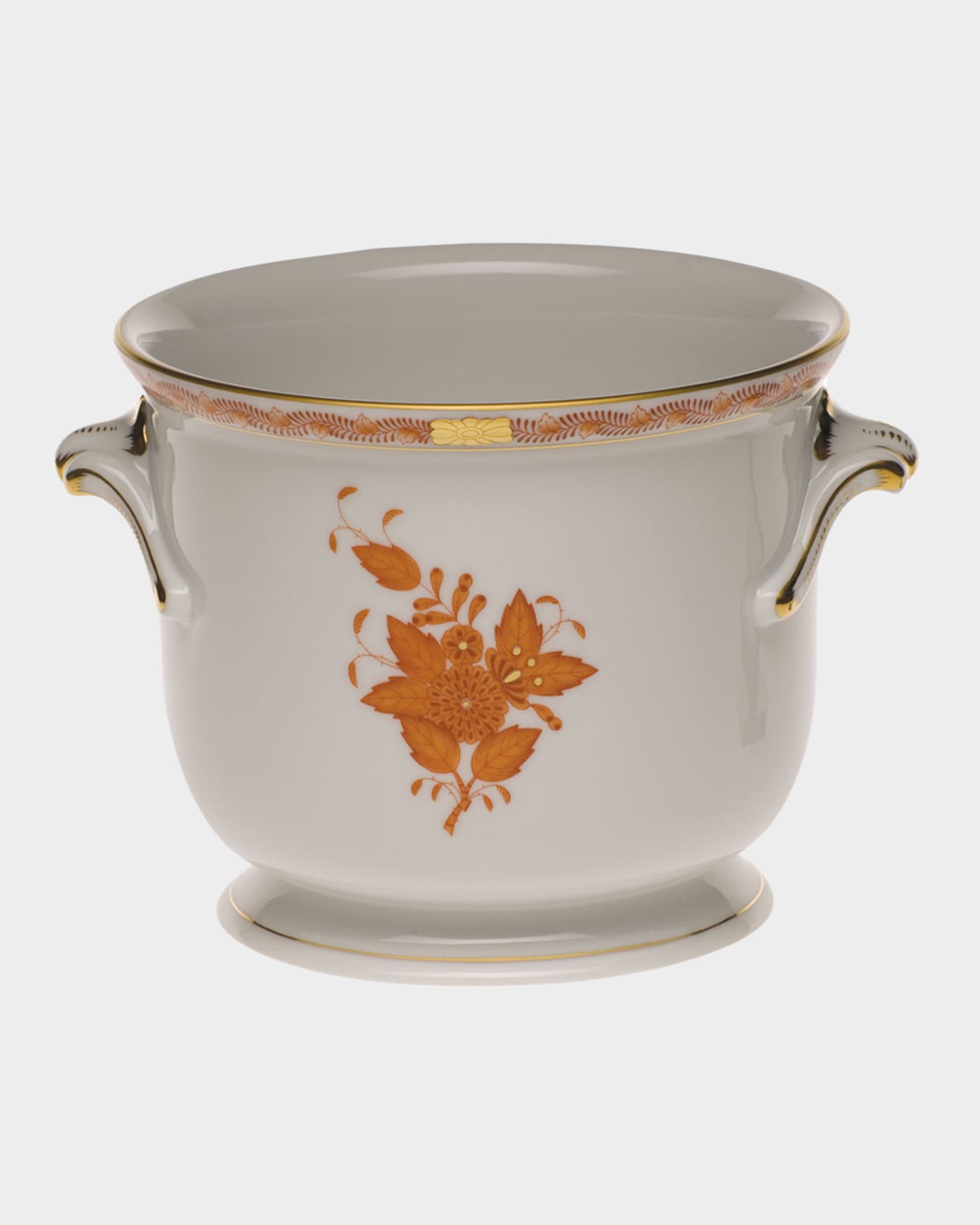 Herend Chinese Bouquet Rust Small Cache Pot | Neiman Marcus