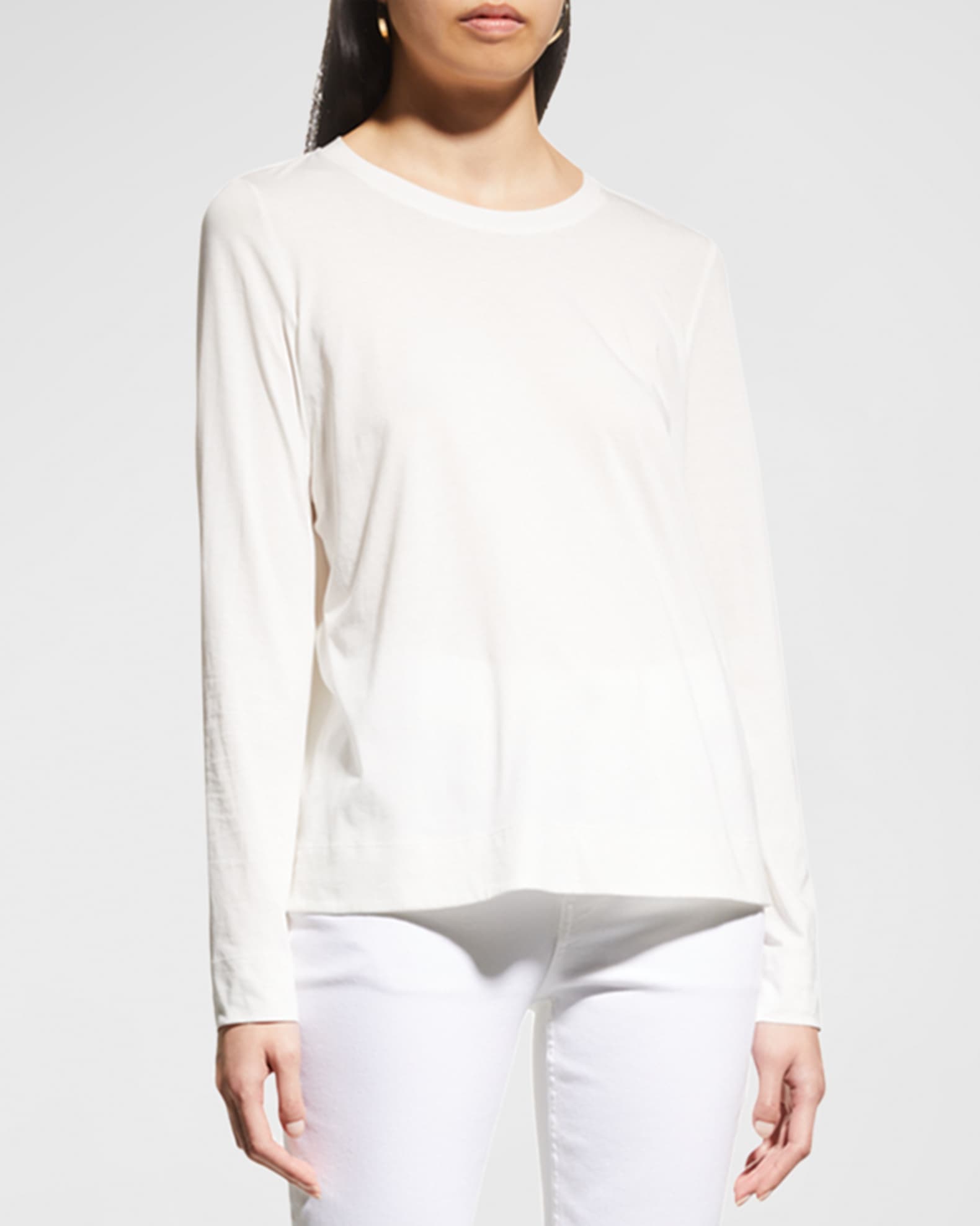 Lafayette 148 New York The Modern Long-Sleeve Tee | Neiman Marcus
