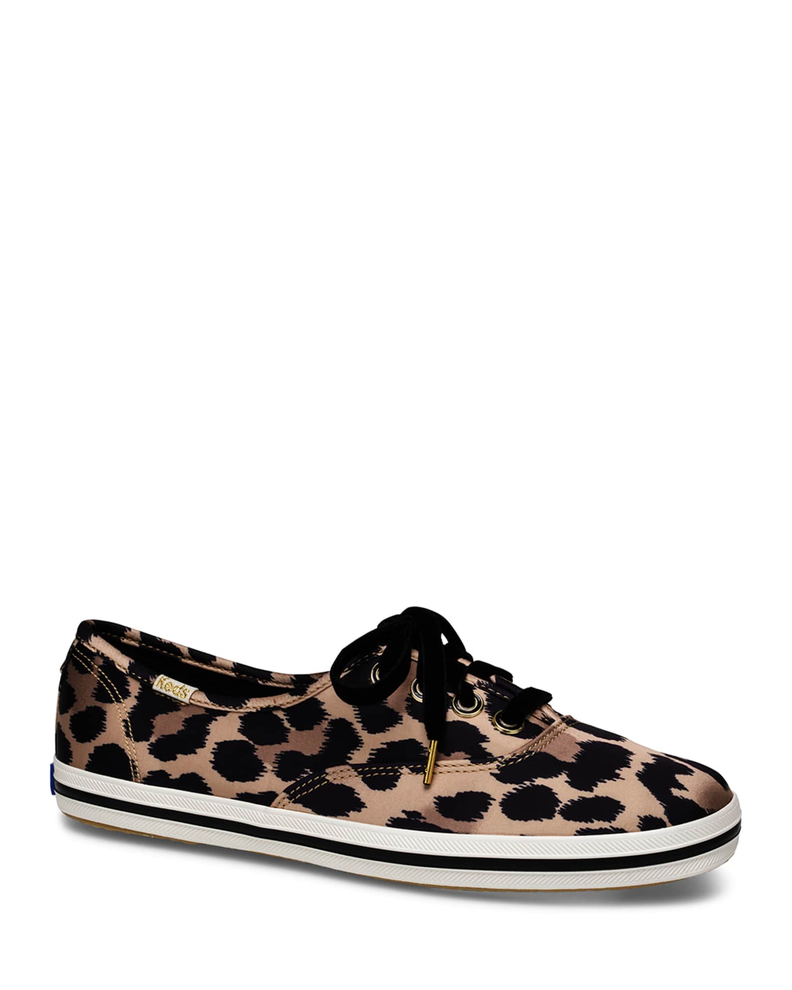 Keds x kate spade champion leopard satin sneakers | Neiman Marcus