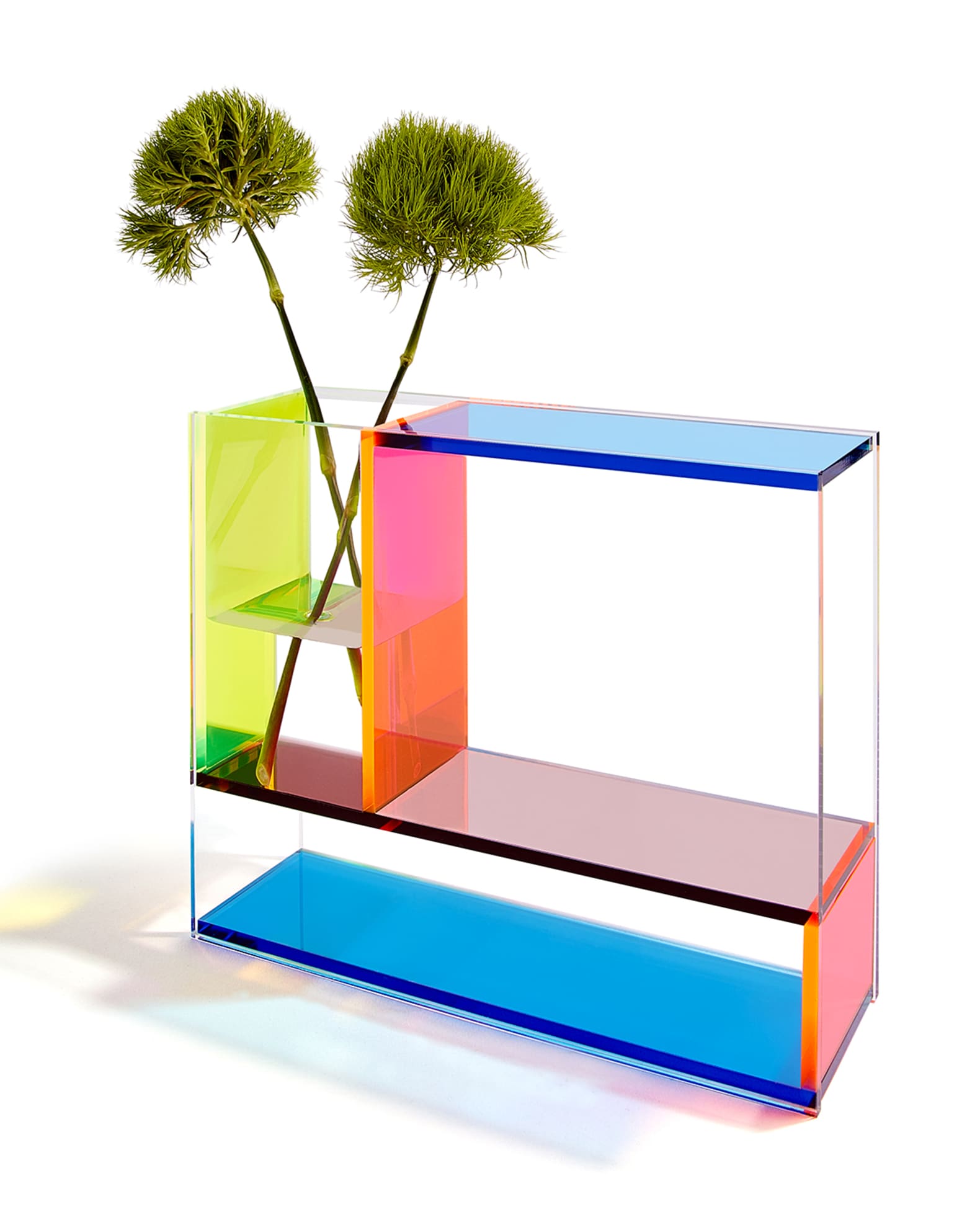 MoMA Neon Mondri Vase | Neiman Marcus