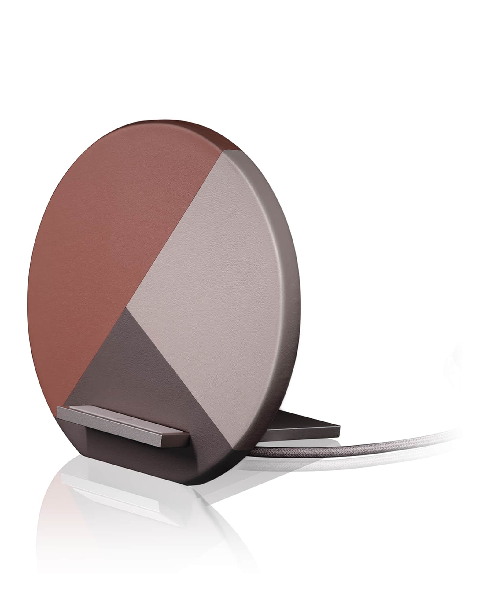 Native Union Marquetry Leather-Wrapped Wireless Charging Dock | Neiman ...