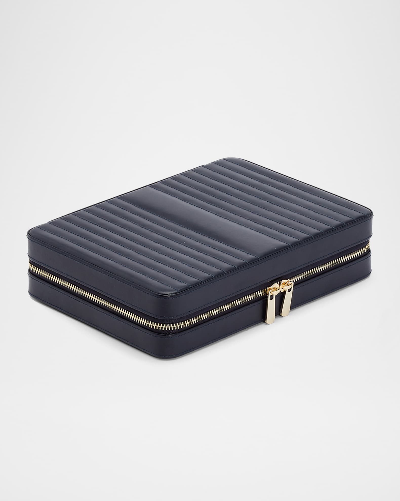 WOLF Maria Large Quilted Zip Jewelry Case | Neiman Marcus