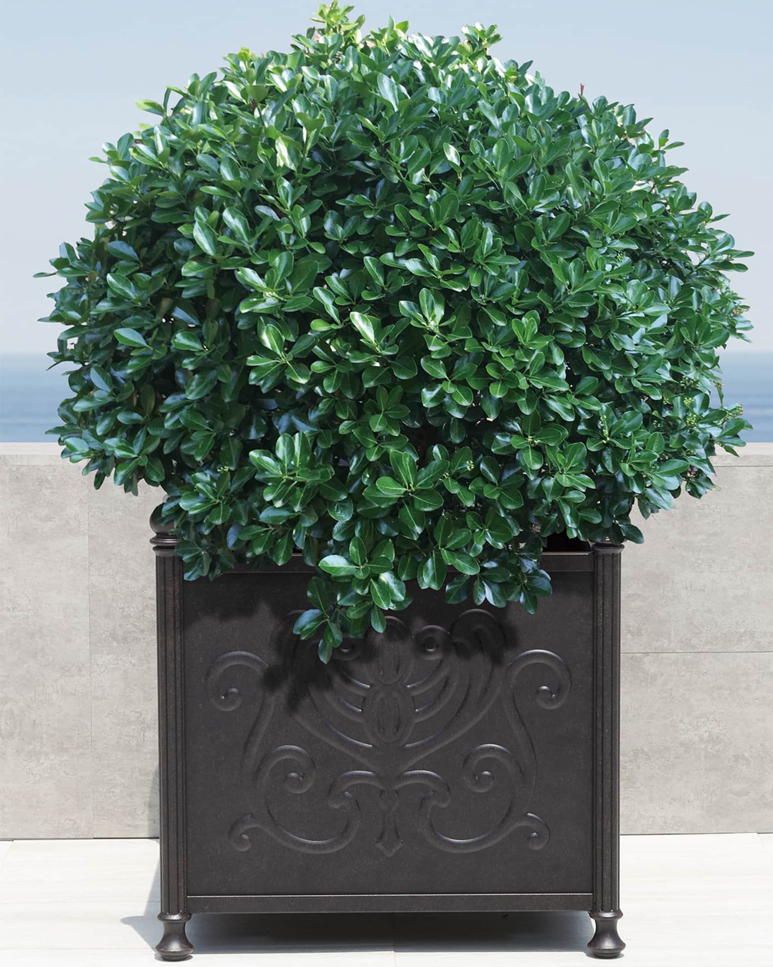Hanamint Tuscany Outdoor 24" Large Square Planter Box | Neiman Marcus