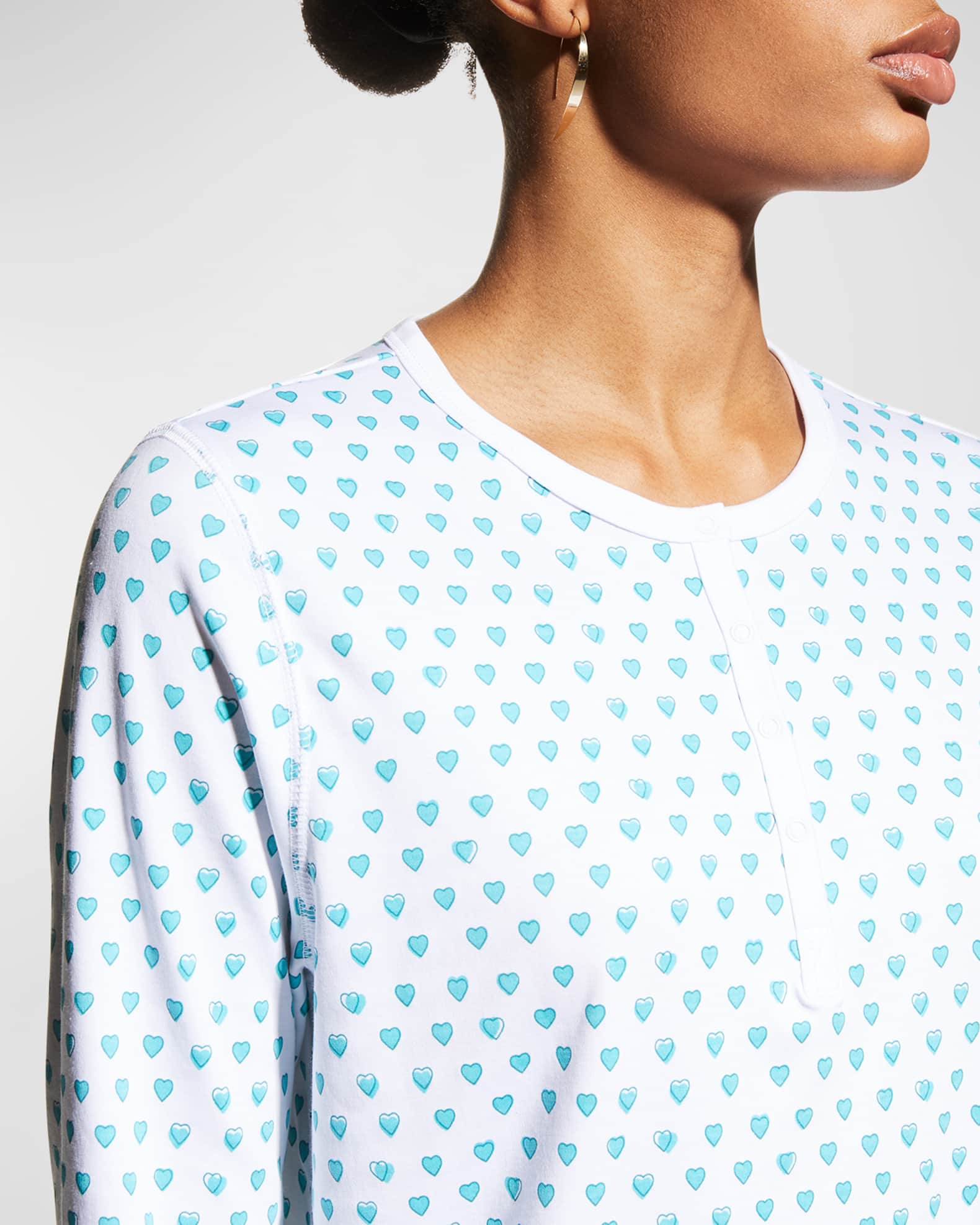 Roller Rabbit Hearts Two-Piece Pajama Set | Neiman Marcus