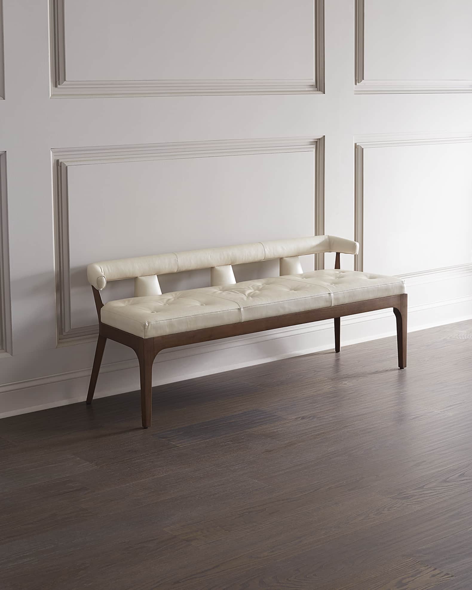 Global Views Moderno Leather Bench | Neiman Marcus