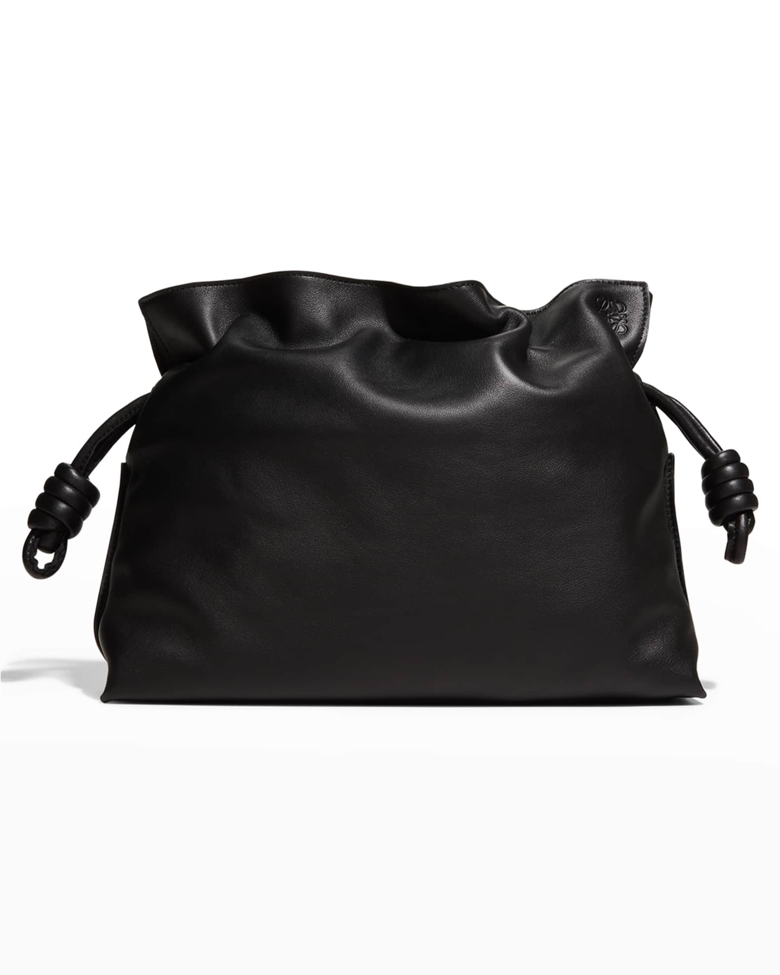 Loewe Flamenco Drawstring Knot Clutch Bag | Neiman Marcus