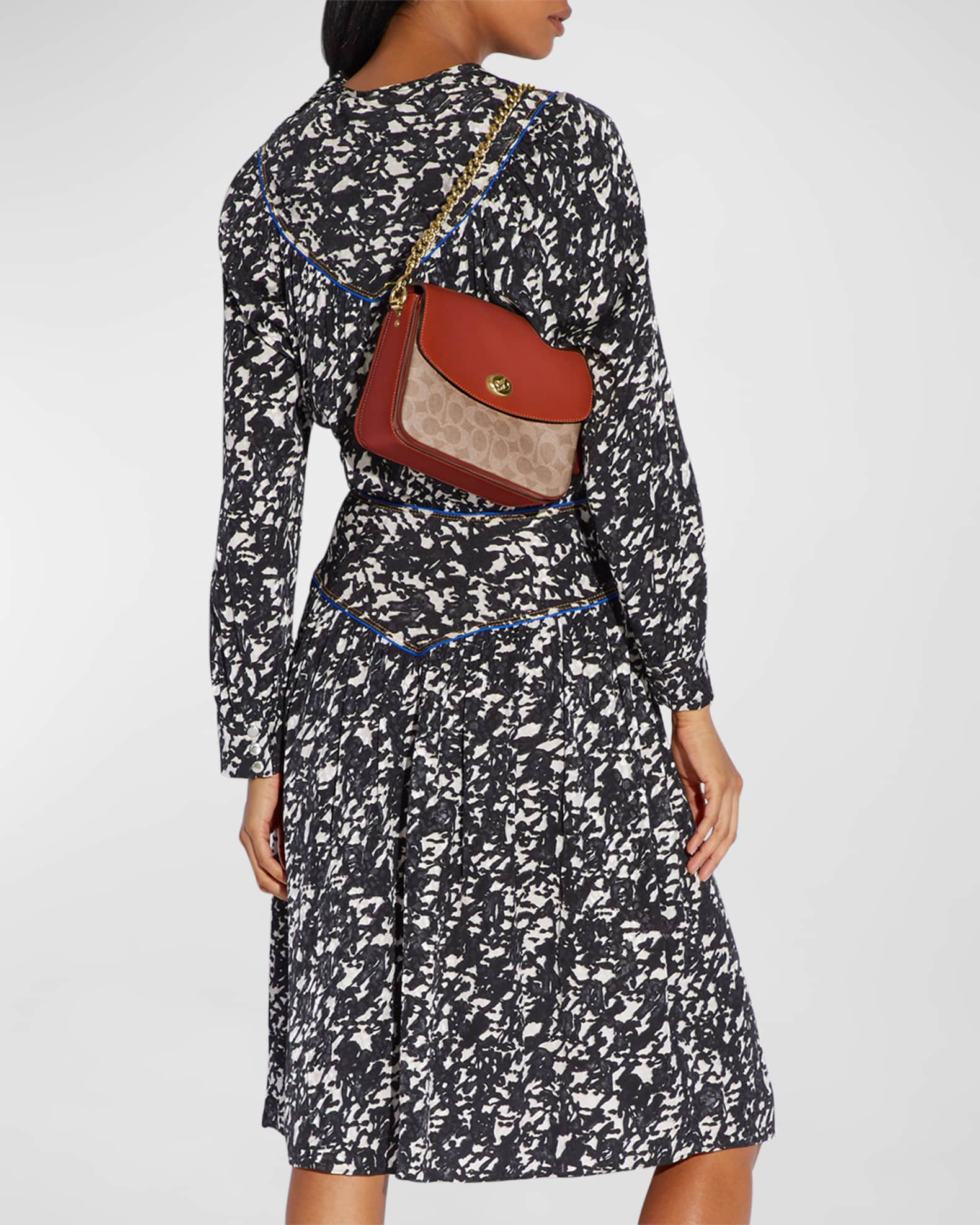 Coach Two-Tone Logo Crossbody Bag | Neiman Marcus