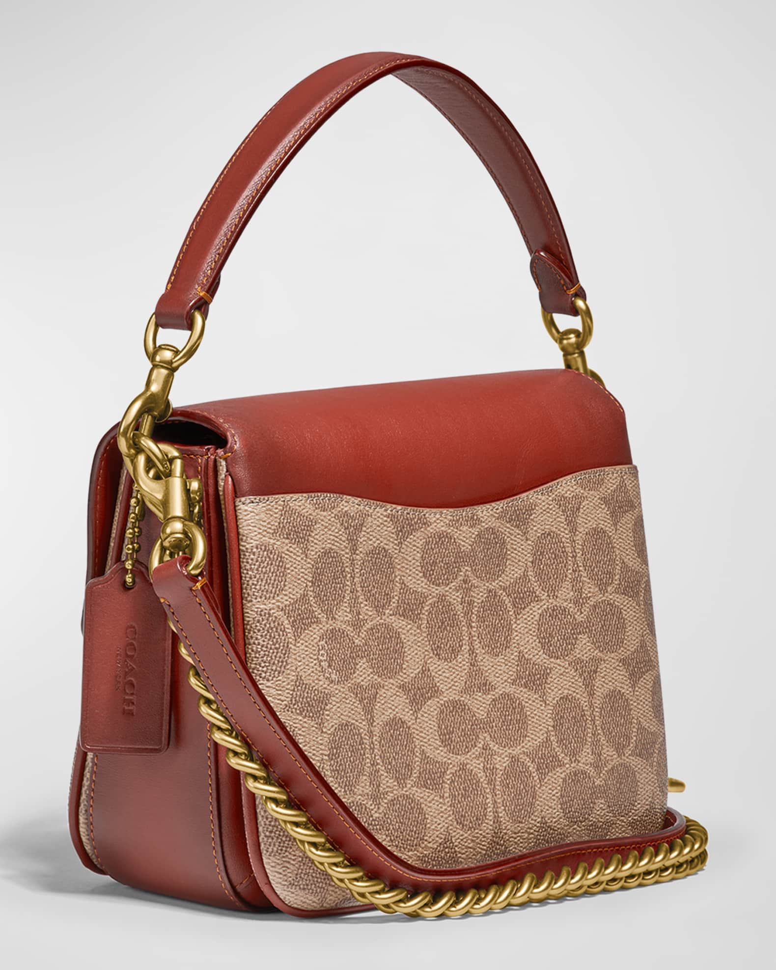 Coach Two-Tone Logo Crossbody Bag | Neiman Marcus