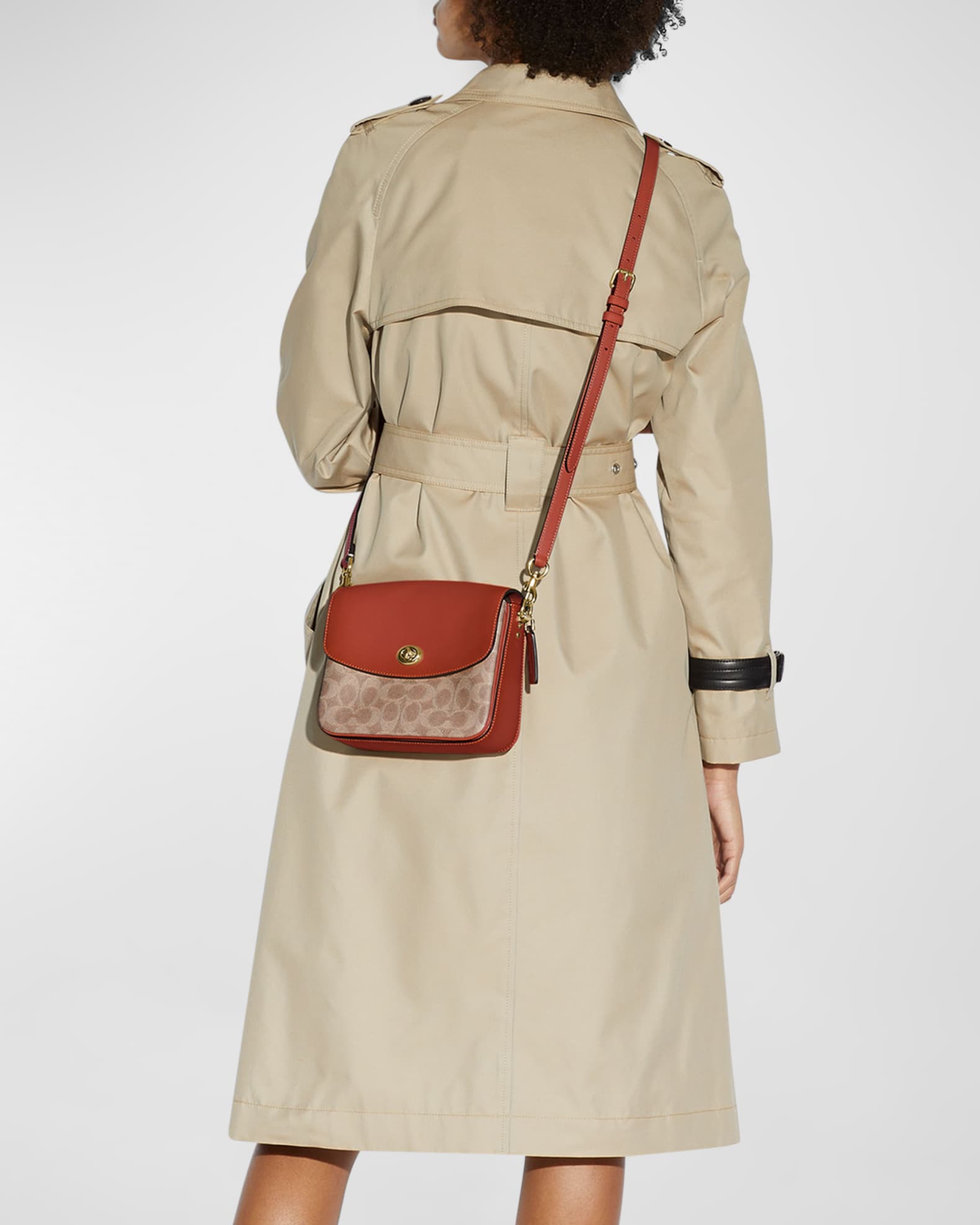 Coach Two-Tone Logo Crossbody Bag | Neiman Marcus