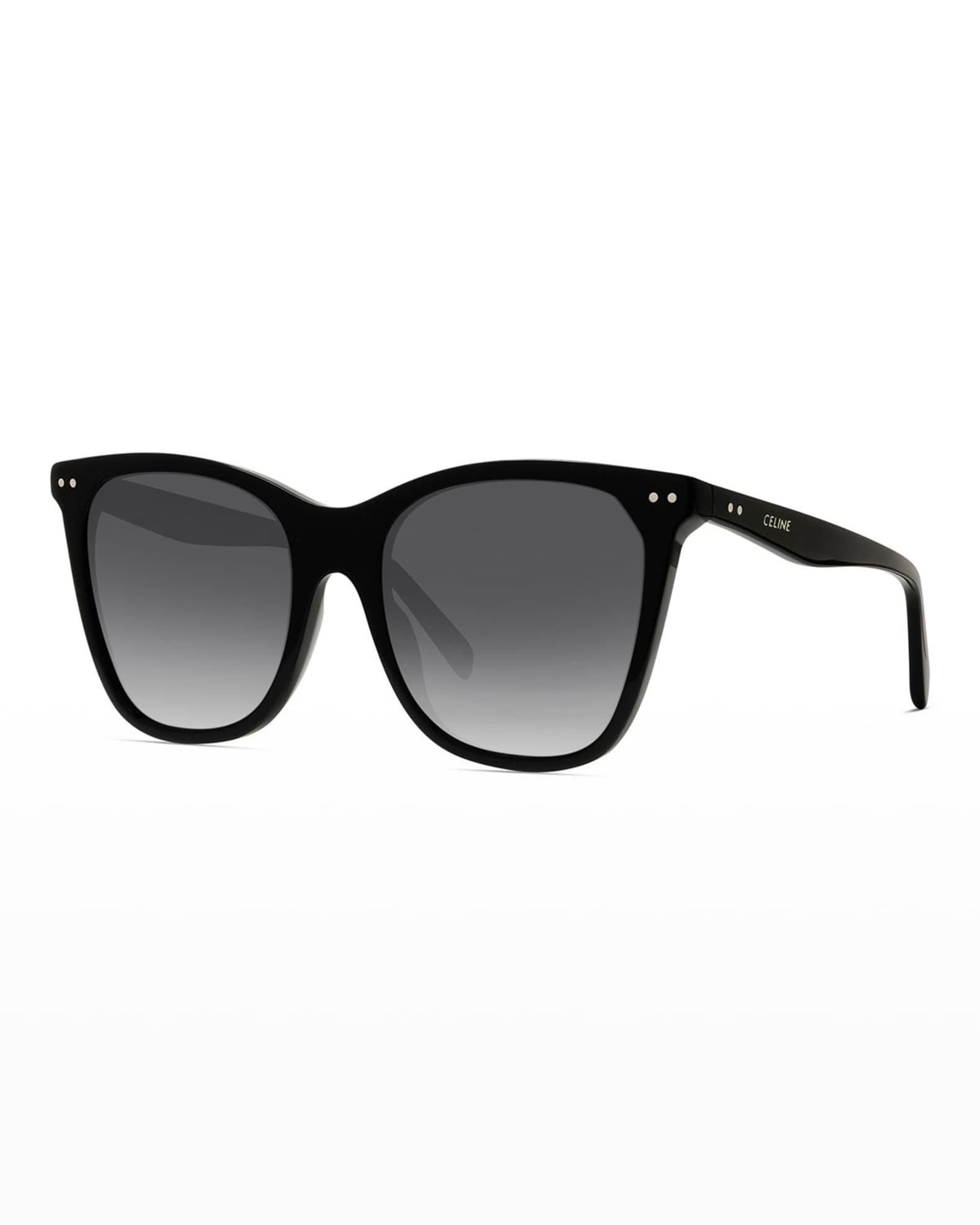 Celine Cat-Eye Monochromatic Acetate Sunglasses | Neiman Marcus