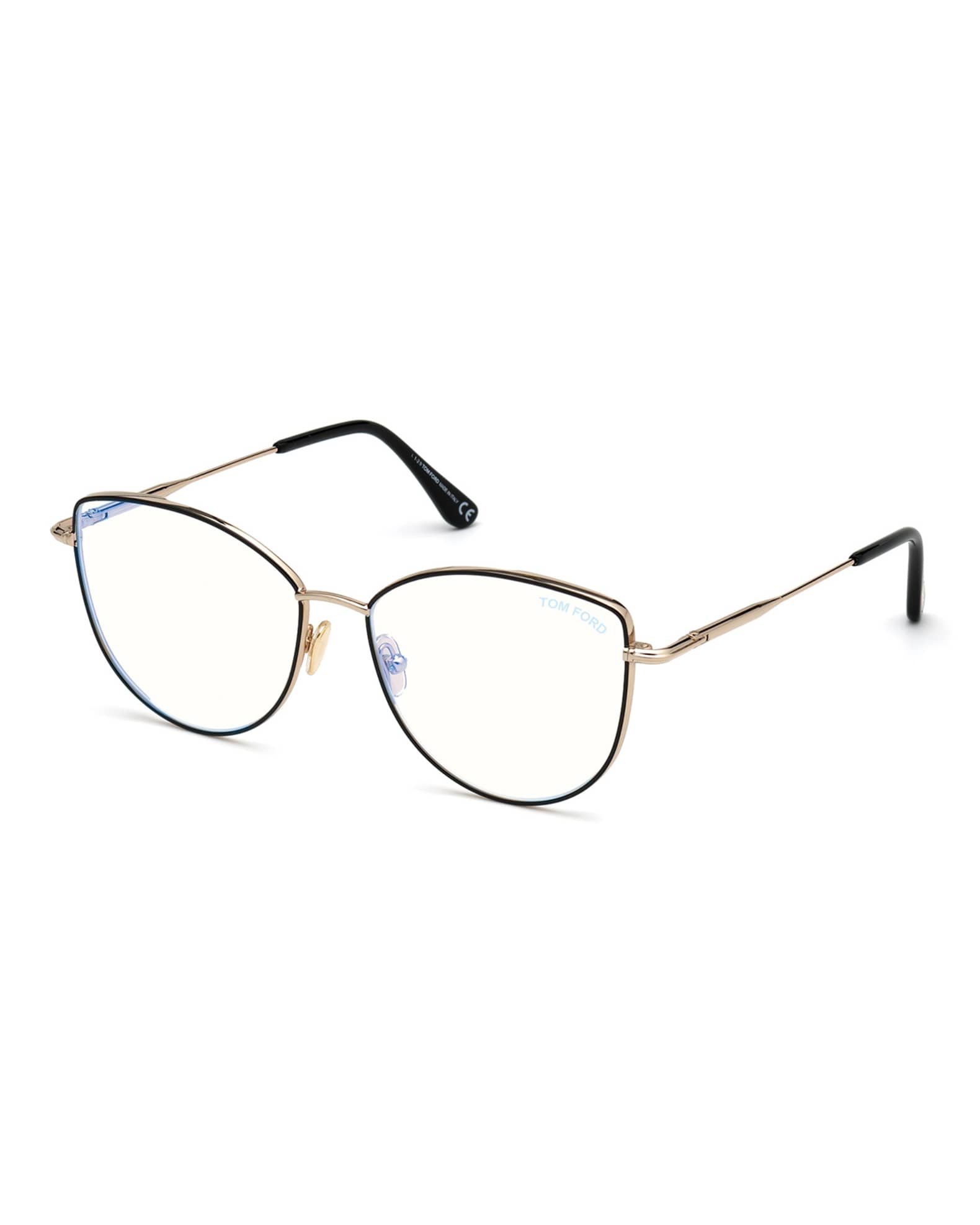 TOM FORD Cat-Eye Metal Optical Frames | Neiman Marcus