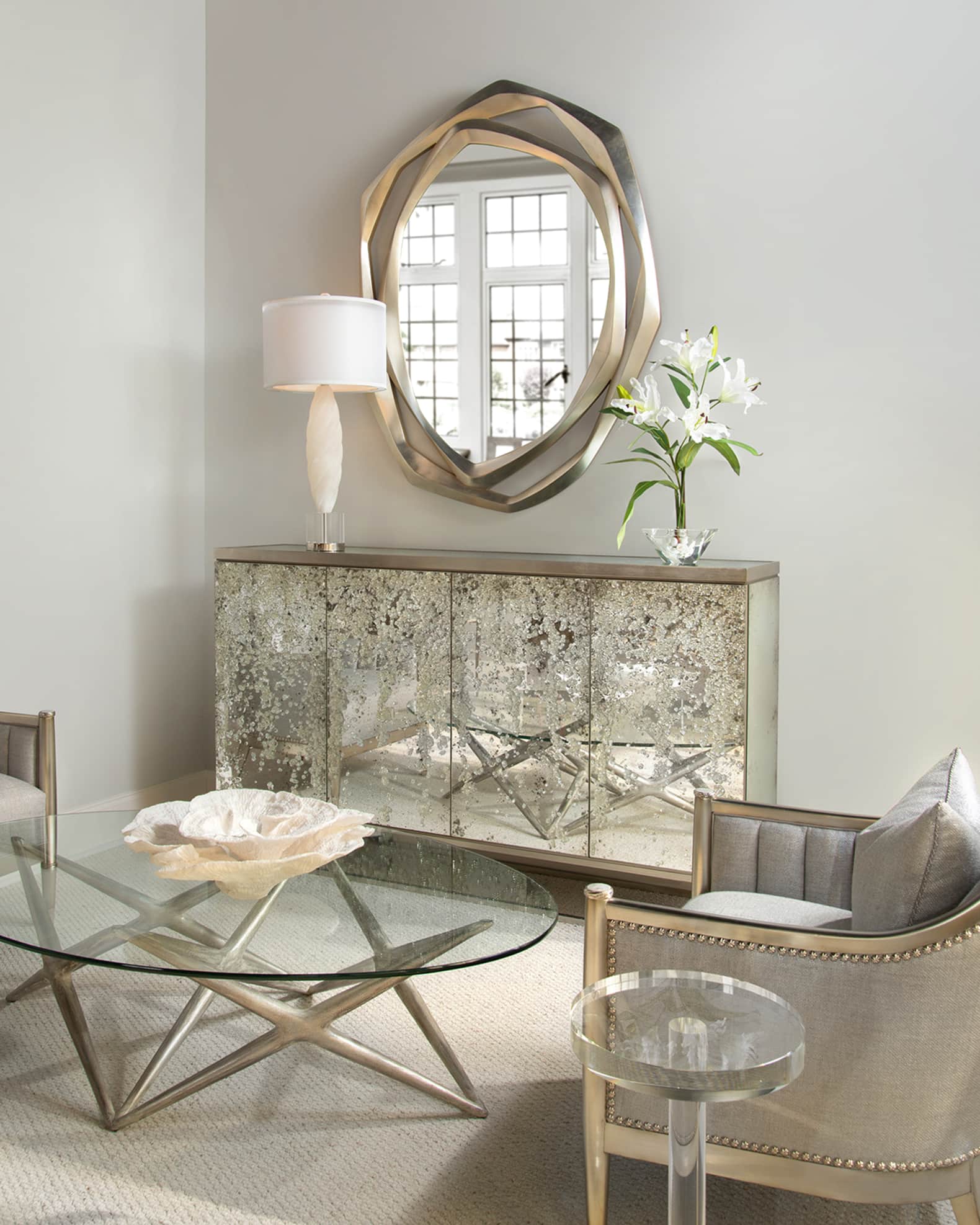 John-Richard Collection Grays Mirror | Neiman Marcus