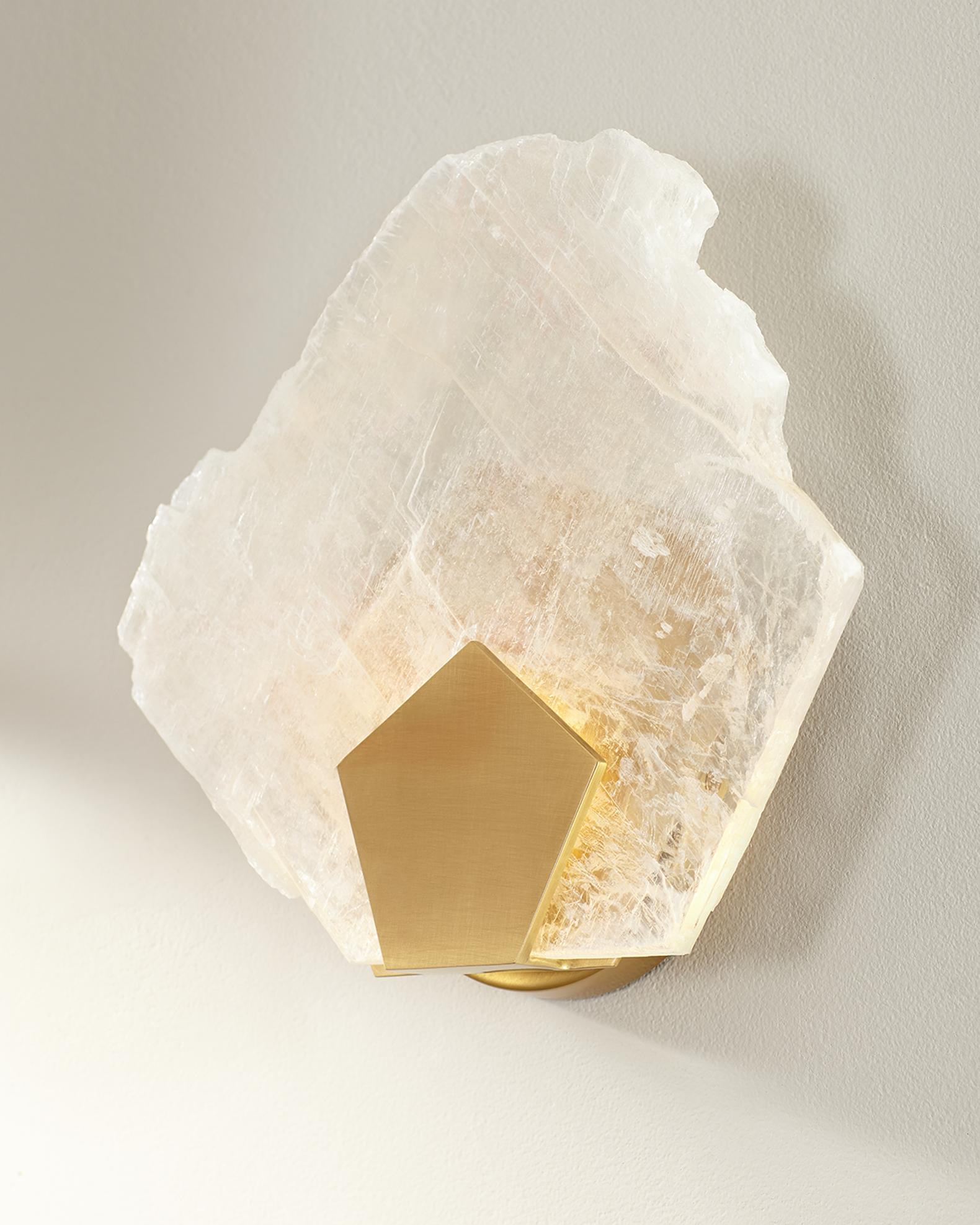 John-Richard Collection Selenite 1-Light Wall Sconce | Neiman Marcus