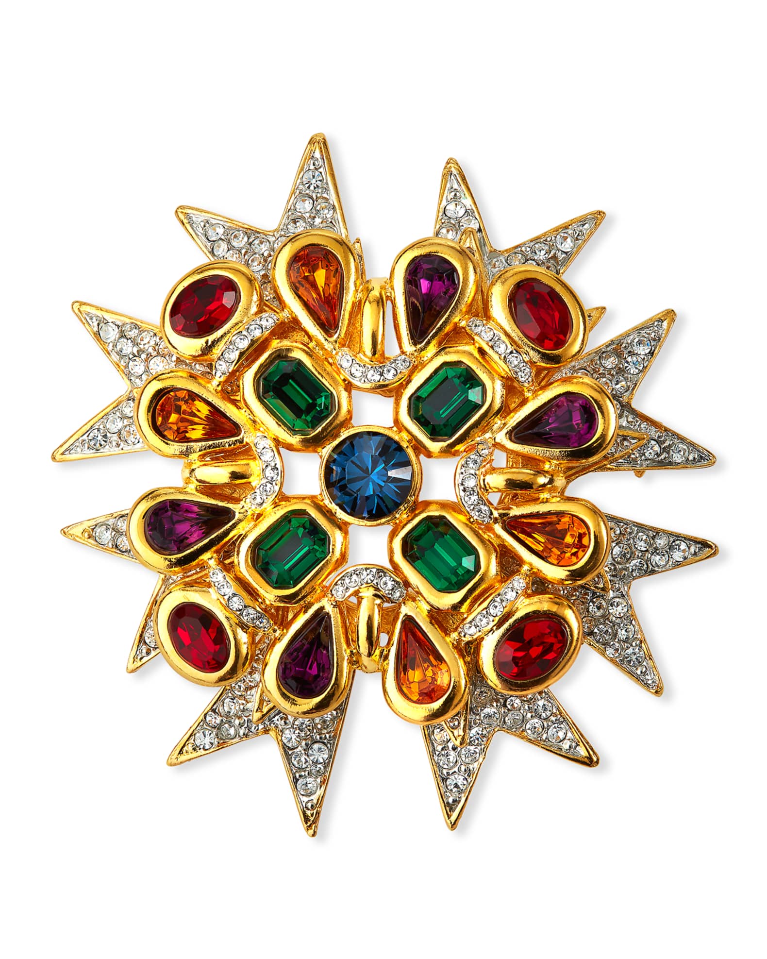 Kenneth Jay Lane Maltese Cross Pin | Neiman Marcus