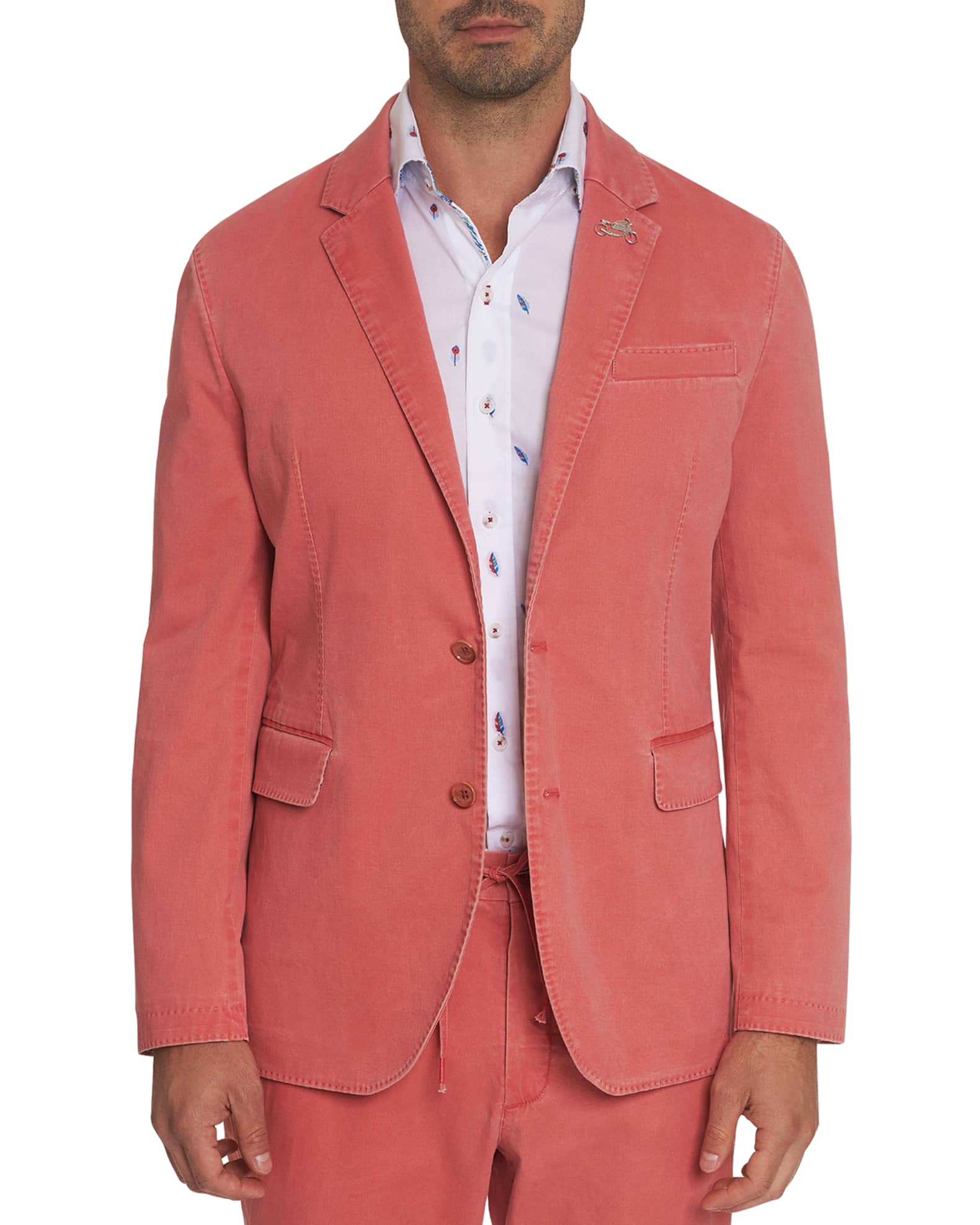 Robert Graham Men's Rally Faded Twill Sport Jacket | Neiman Marcus