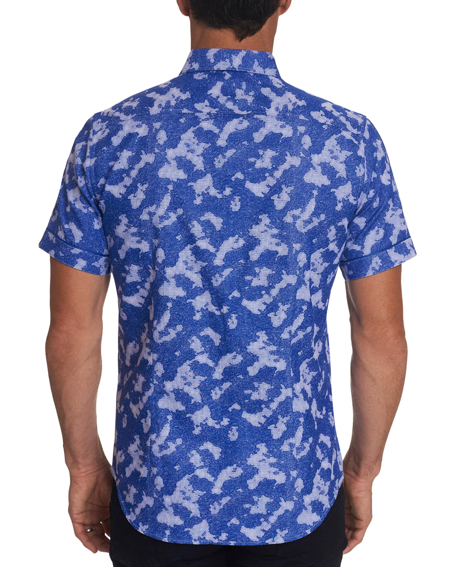 Robert Graham Men's Ward Camo Jacquard Sport Shirt | Neiman Marcus