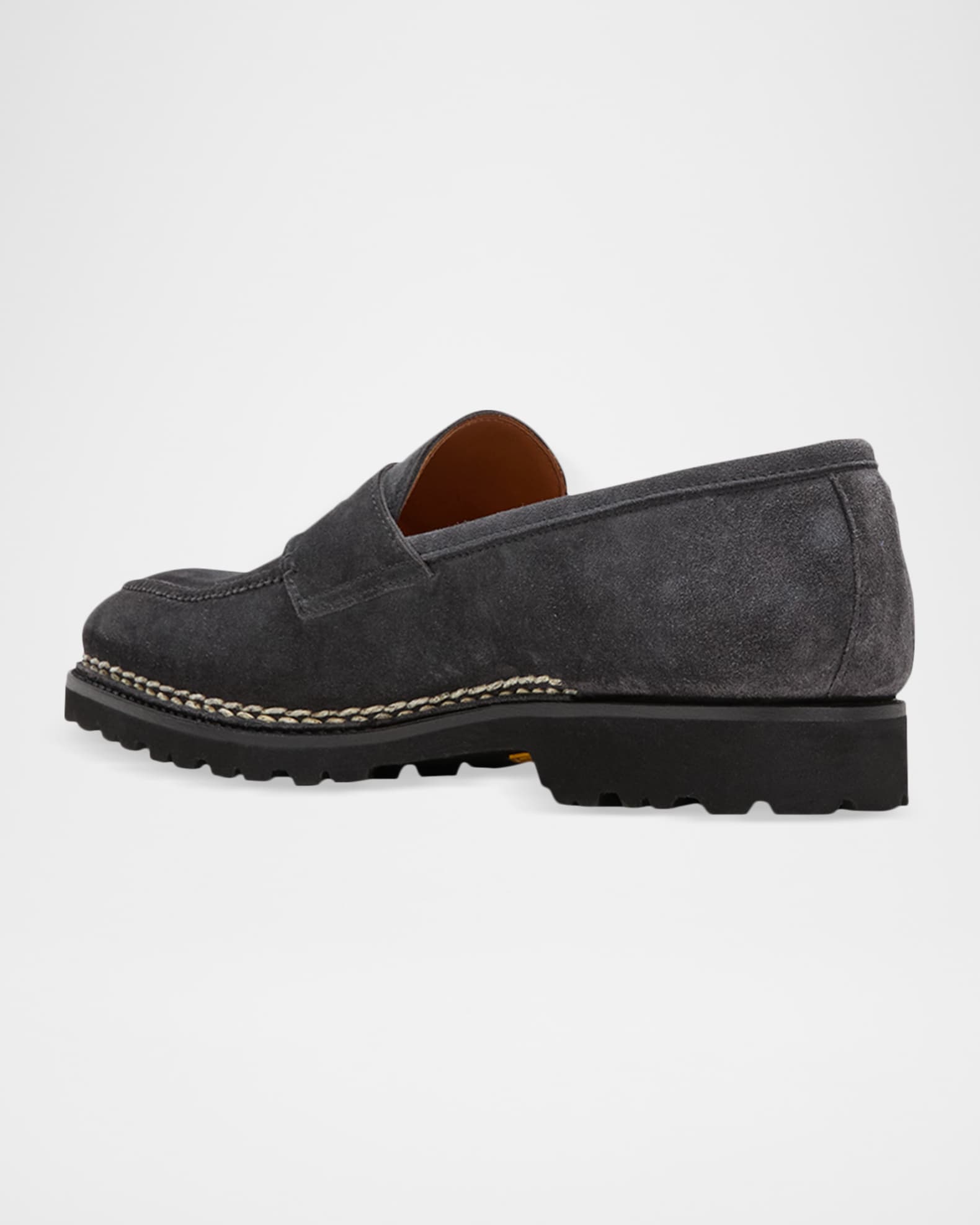 Bontoni Men's Principe Lug Sole Suede Penny Loafers | Neiman Marcus