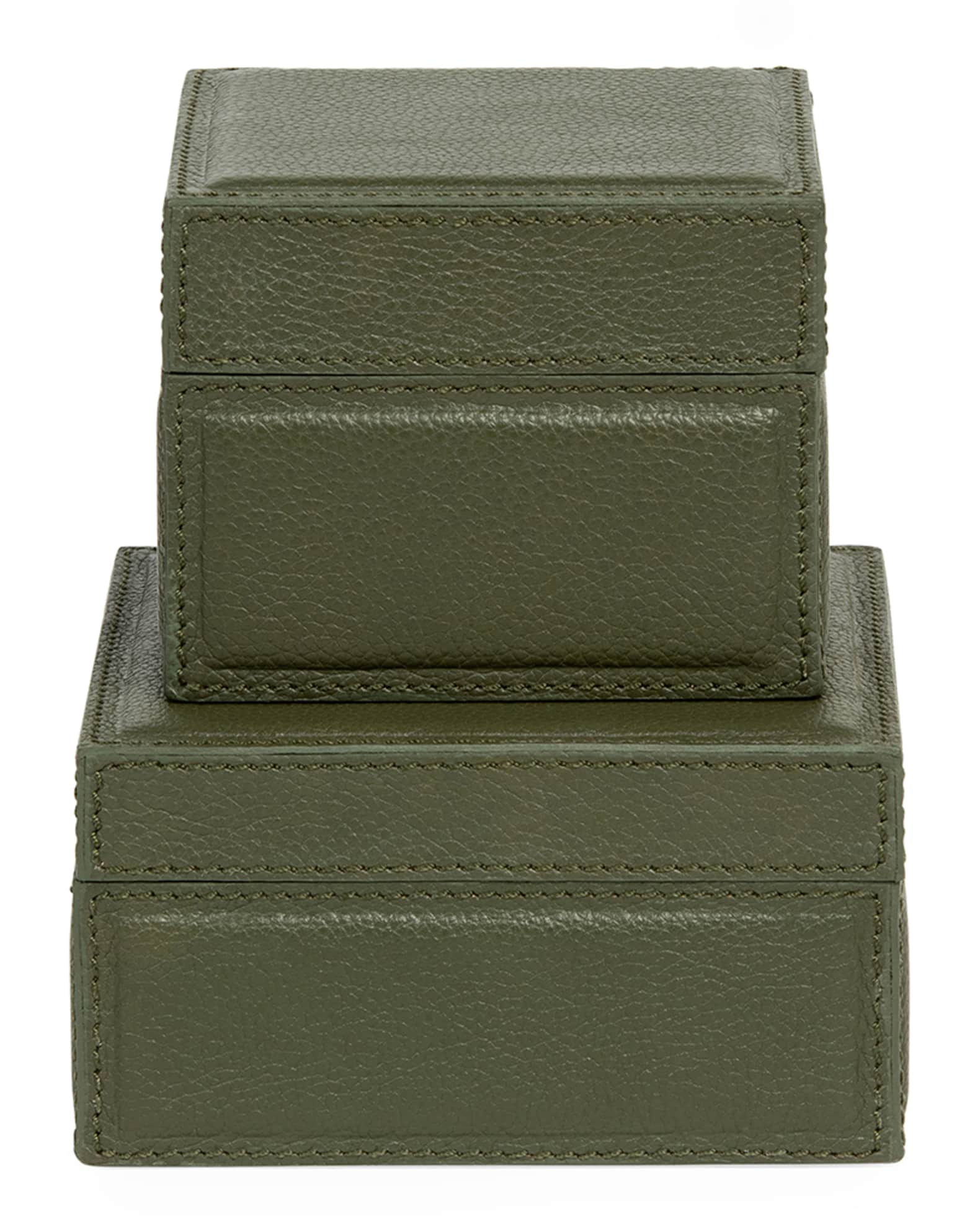 Pigeon and Poodle Asby Forest Square Canisters, Set of 2 | Neiman Marcus