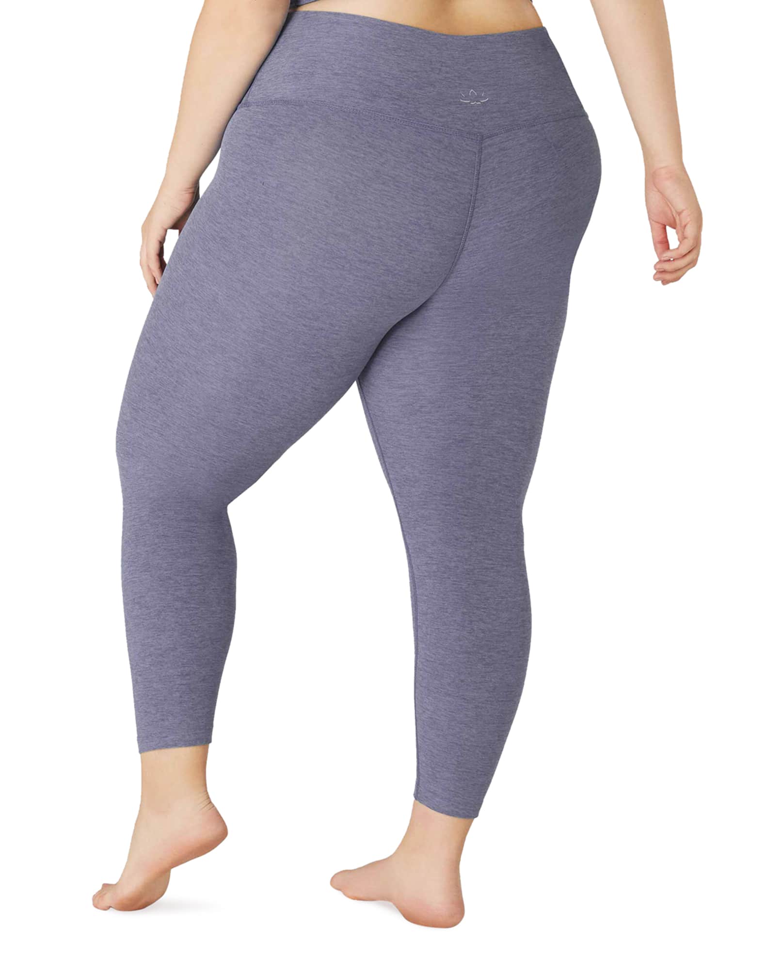 Beyond Yoga Plus Size High-Waist Space-Dye Midi Leggings | Neiman Marcus