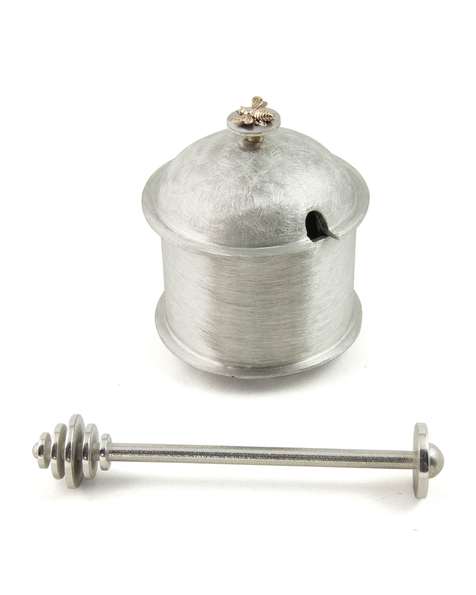 Joy Stember Metal Arts Studio Bee Honey Jar with Dipper | Neiman Marcus