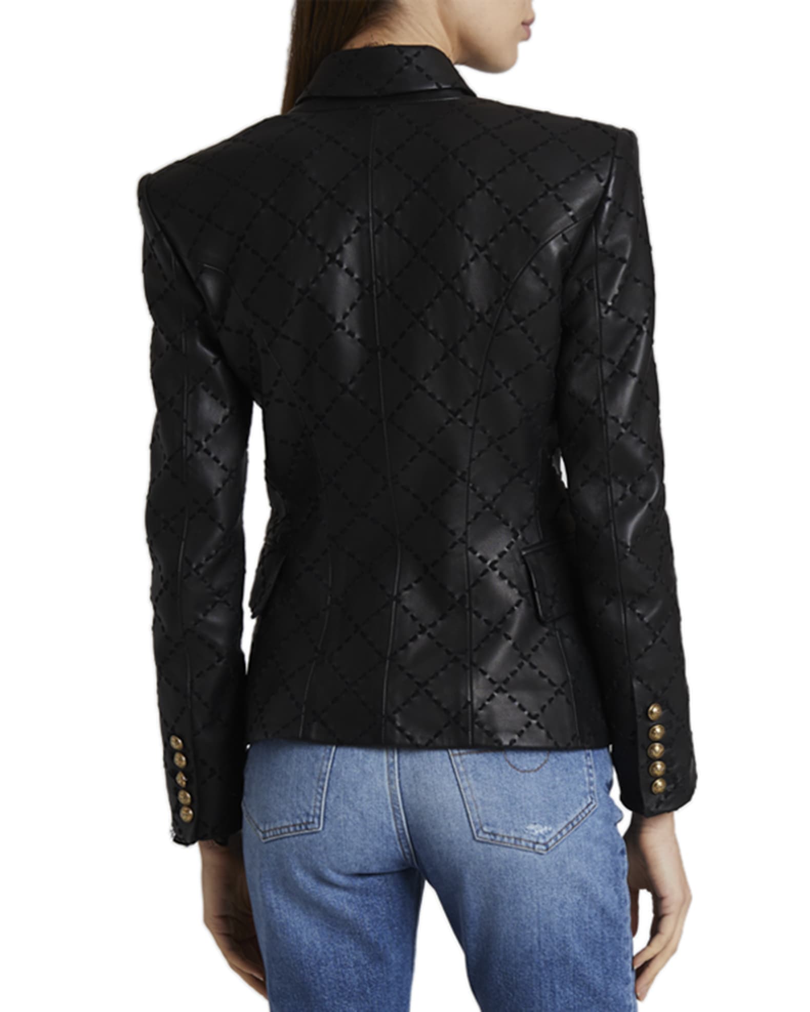 Diamond-Laced Leather Jacket and Matching Items | Neiman Marcus