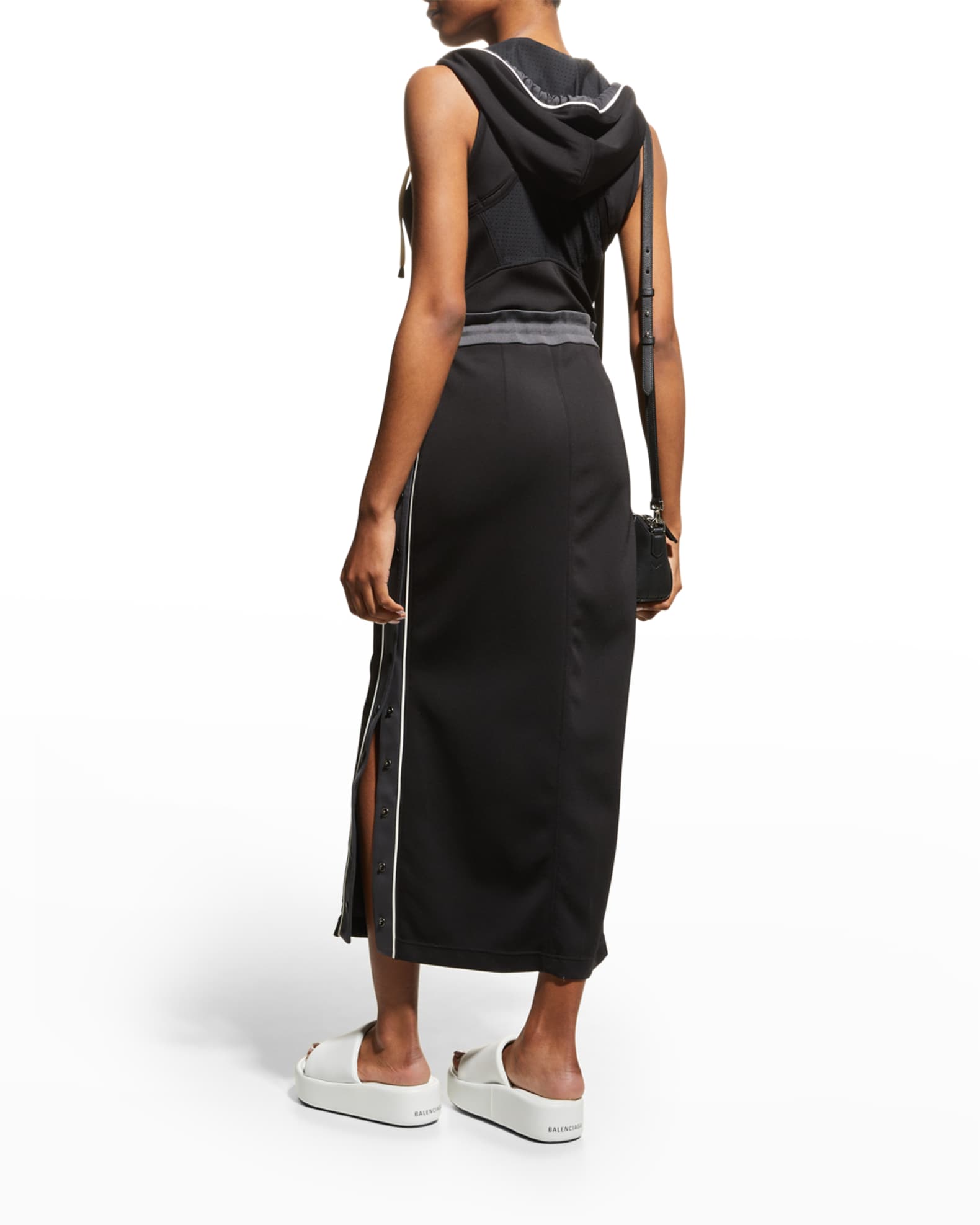 Blanc Noir Vista Track Dress | Neiman Marcus