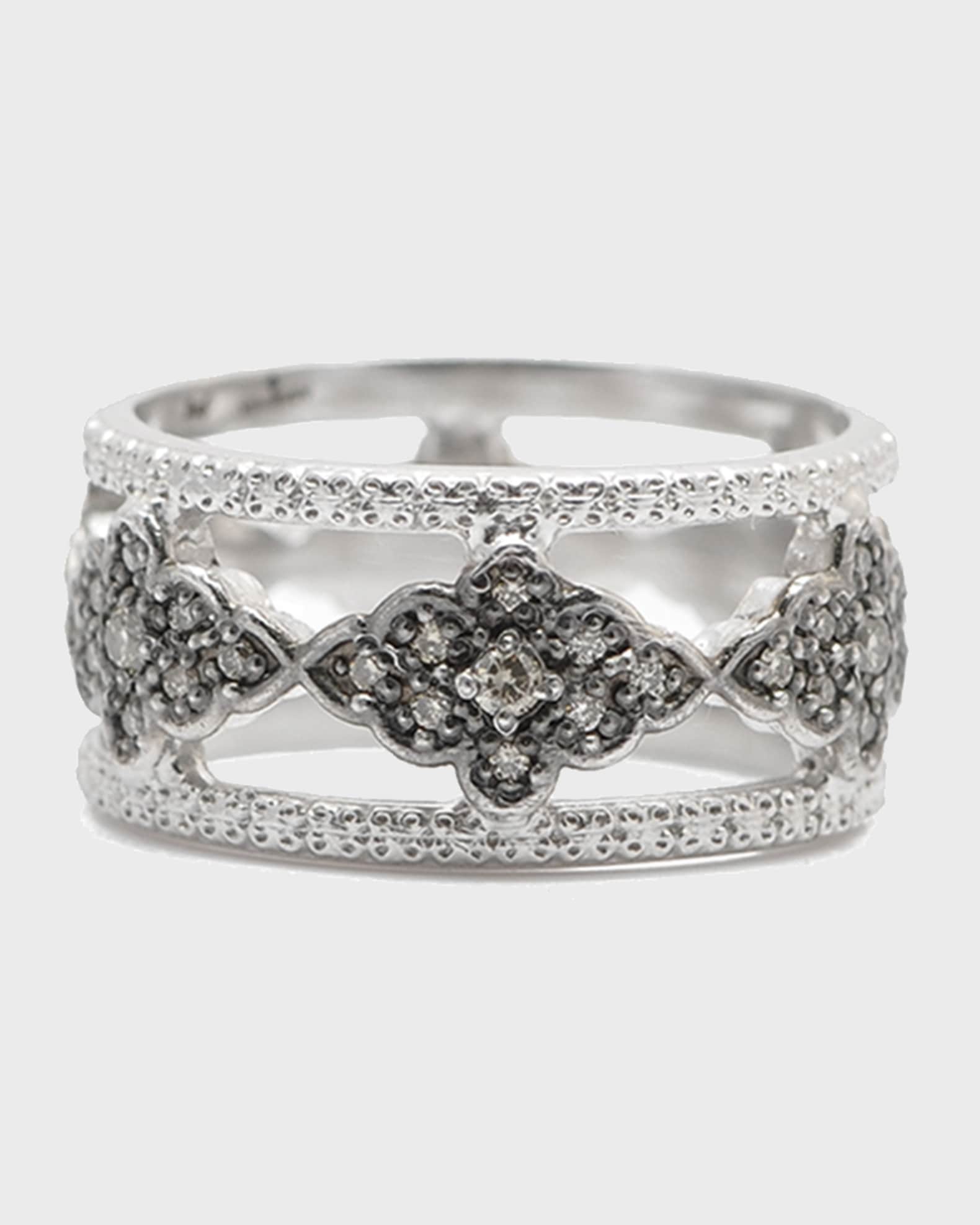 Armenta New World Diamond Scroll Ring | Neiman Marcus