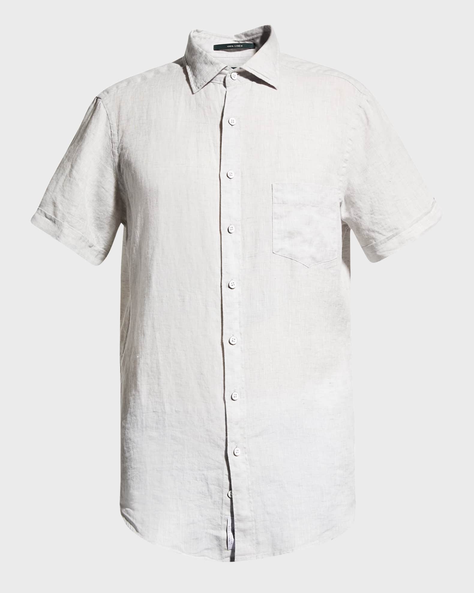 Rodd & Gunn Men's Ellerslie Solid Linen Sport Shirt | Neiman Marcus