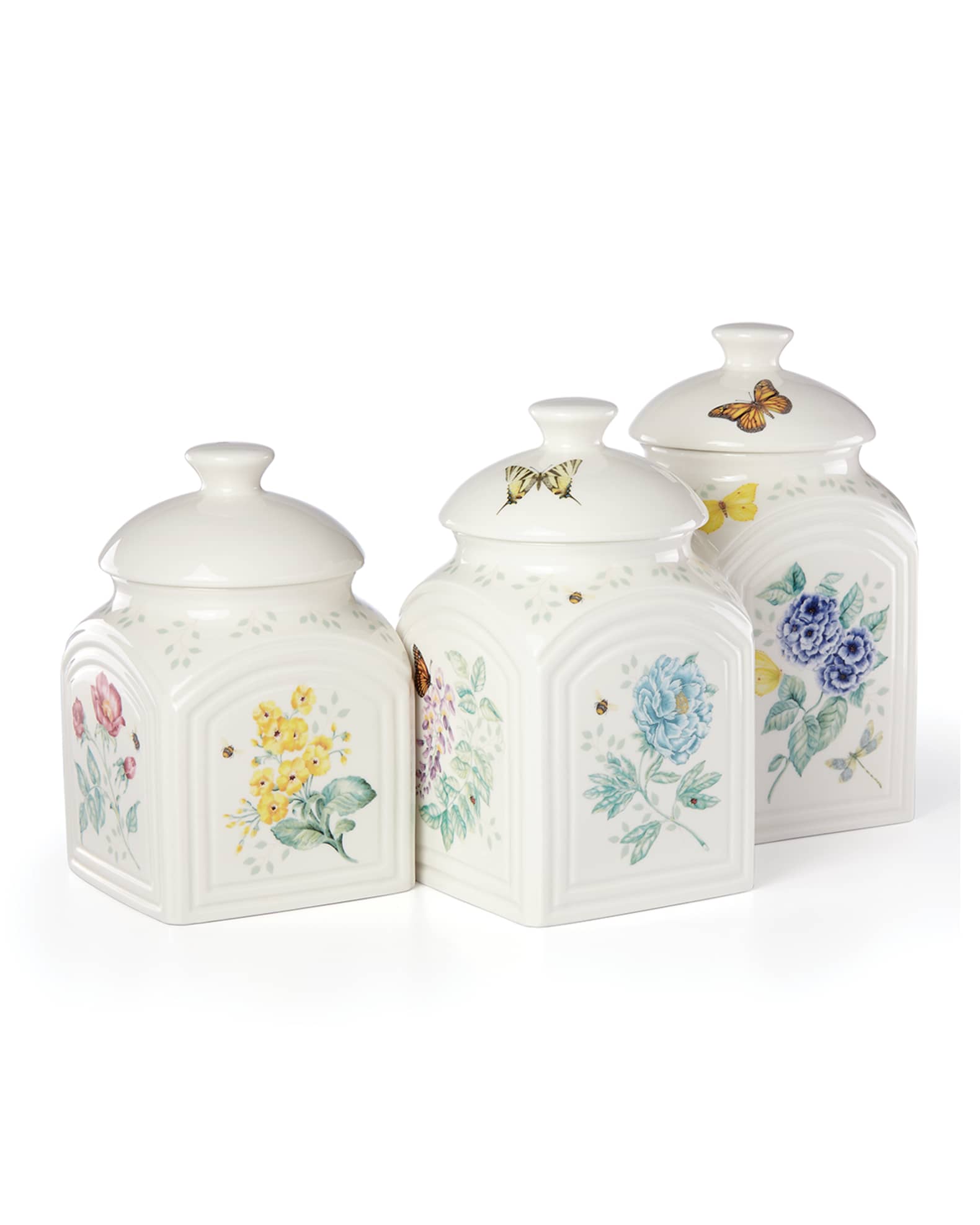Lenox Butterfly Meadow Kitchen Canisters, Set of 3 | Neiman Marcus