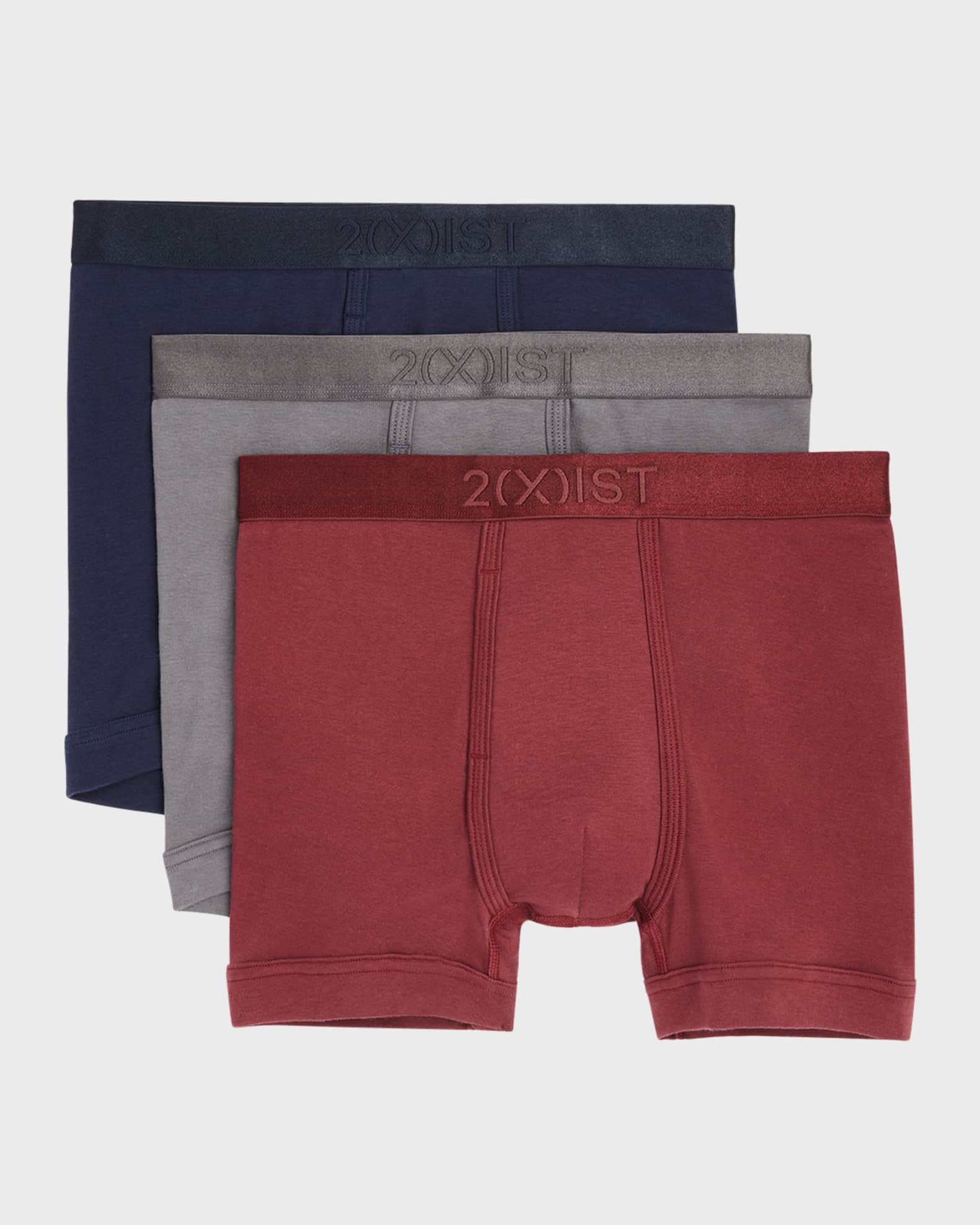 2Xist Men's 3-Pack Pima Cotton Boxer Briefs | Neiman Marcus