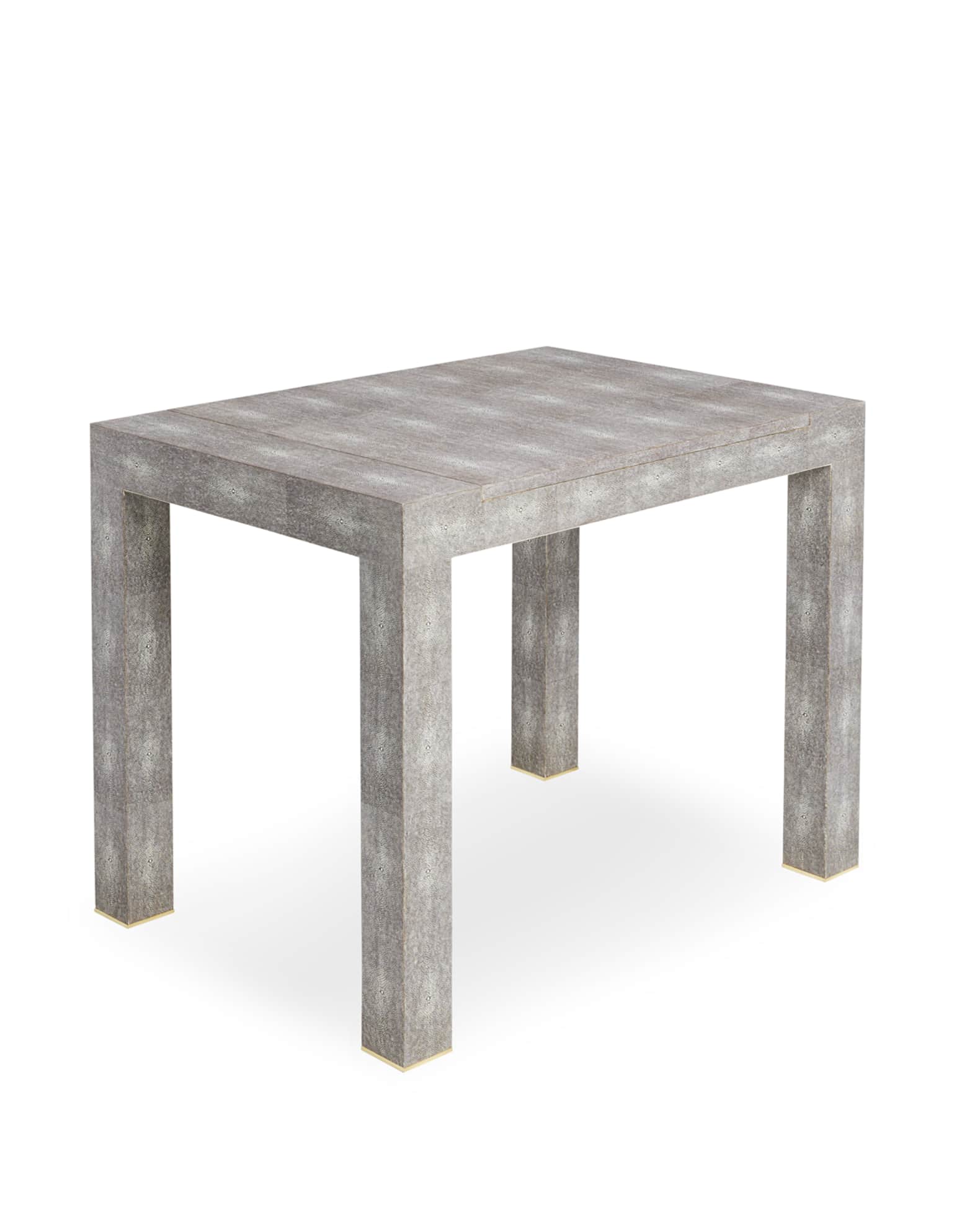 AERIN Faux Shagreen Game Table | Neiman Marcus