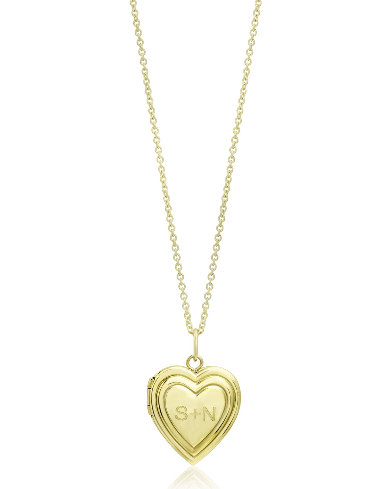 STONE AND STRAND Personalized Heart Locket | Neiman Marcus