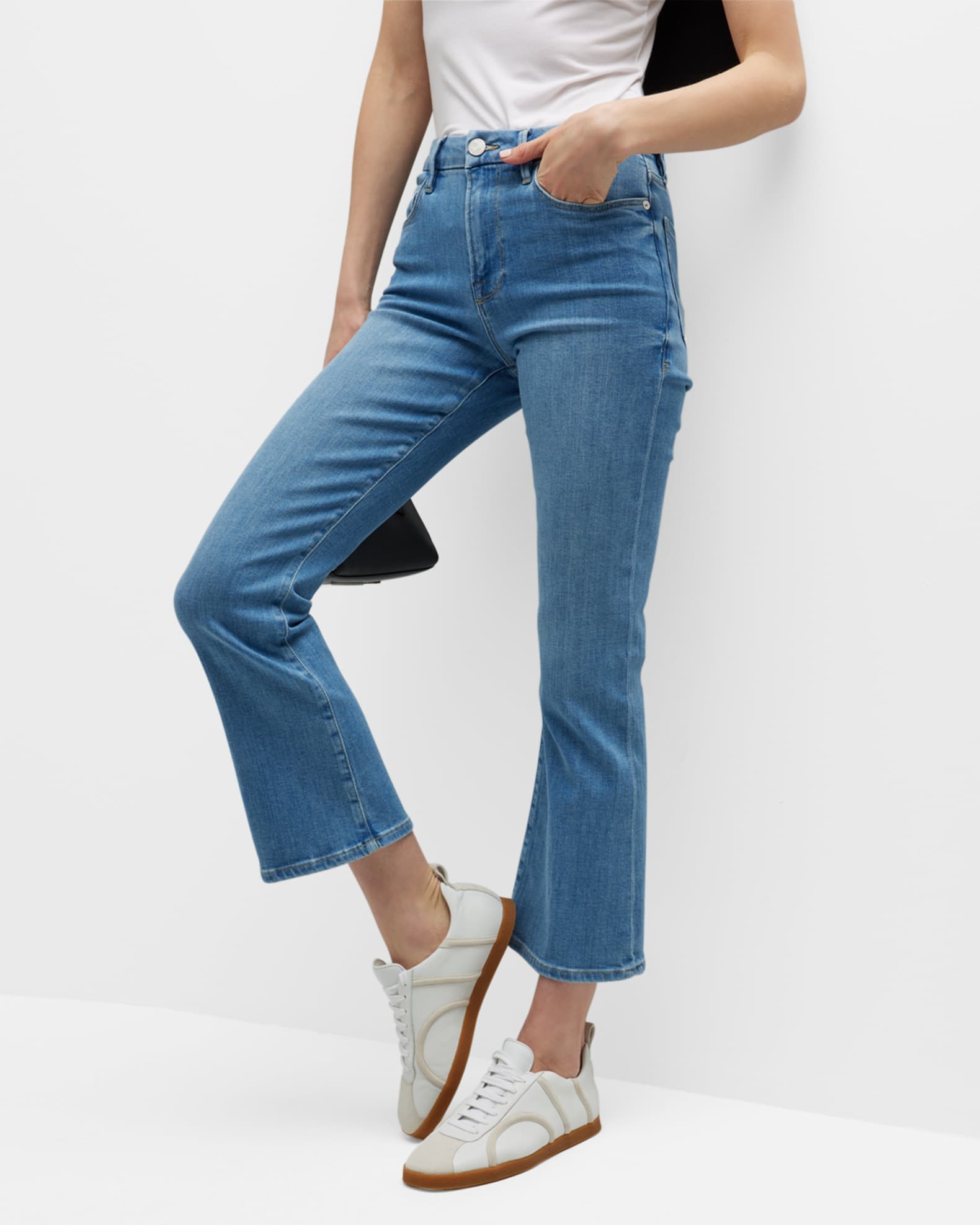 FRAME Le Crop Mini Boot Jeans | Neiman Marcus